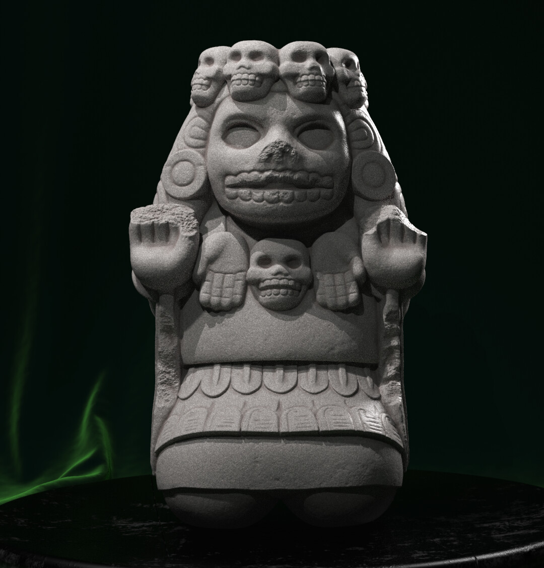 Jjs Mictēcacihuātl Statue