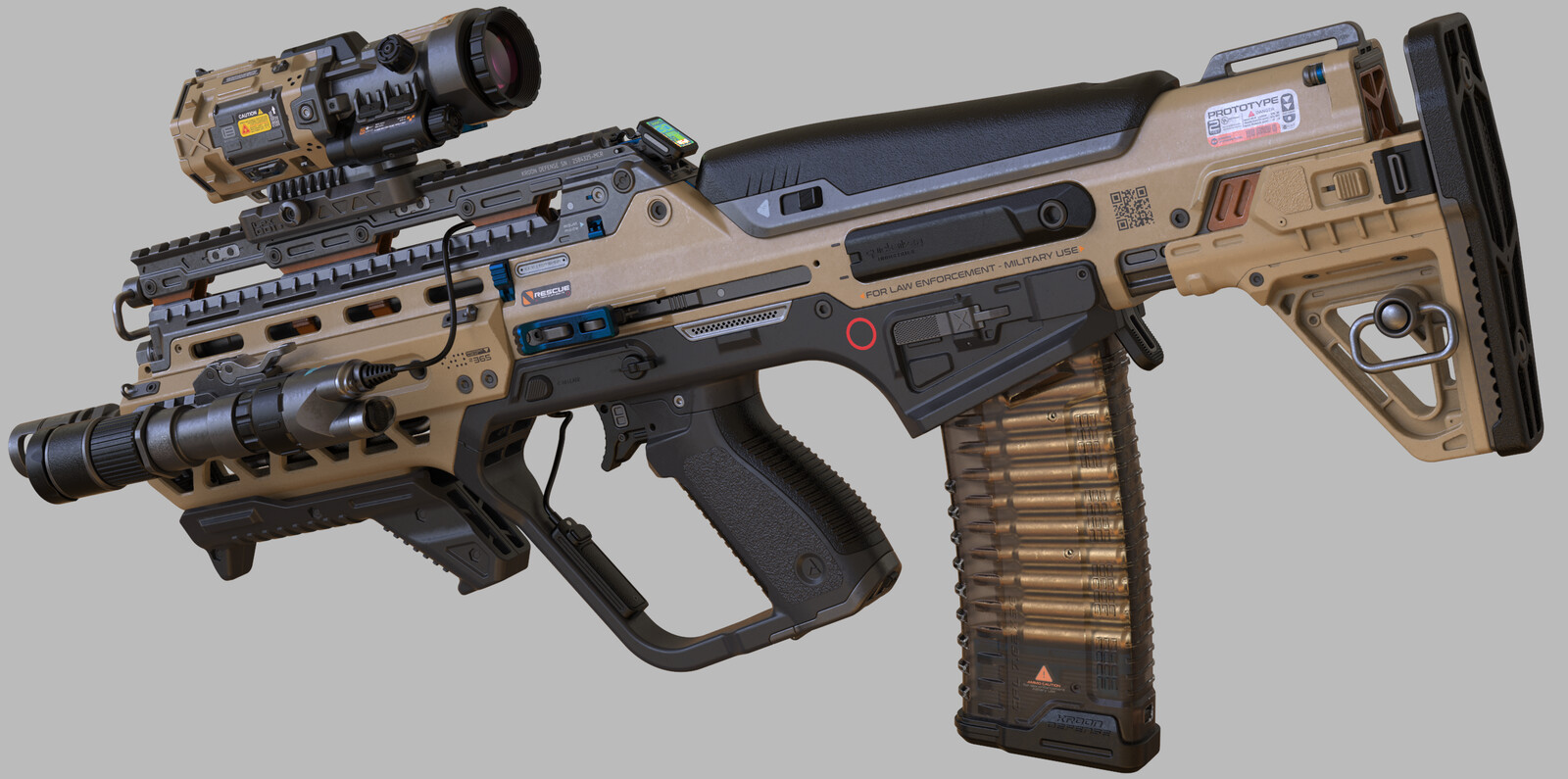 A G R É - BULLPUP RIFLE DESIGN