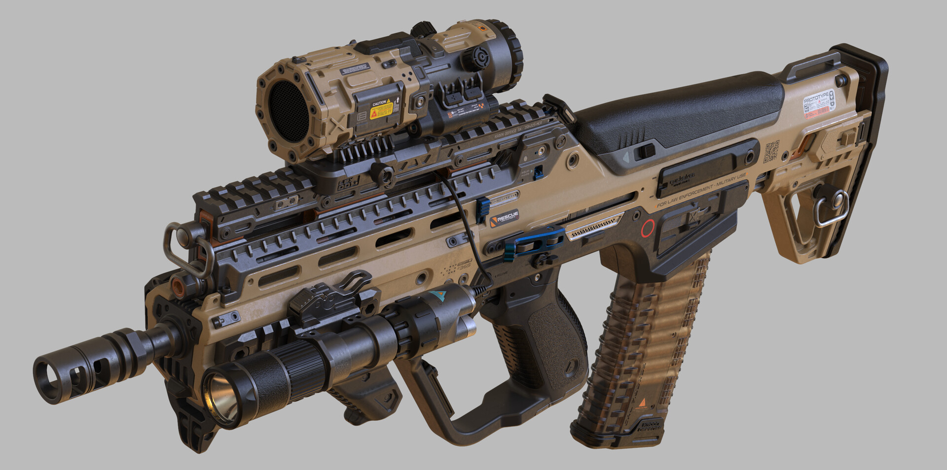 A G R É - BULLPUP RIFLE DESIGN