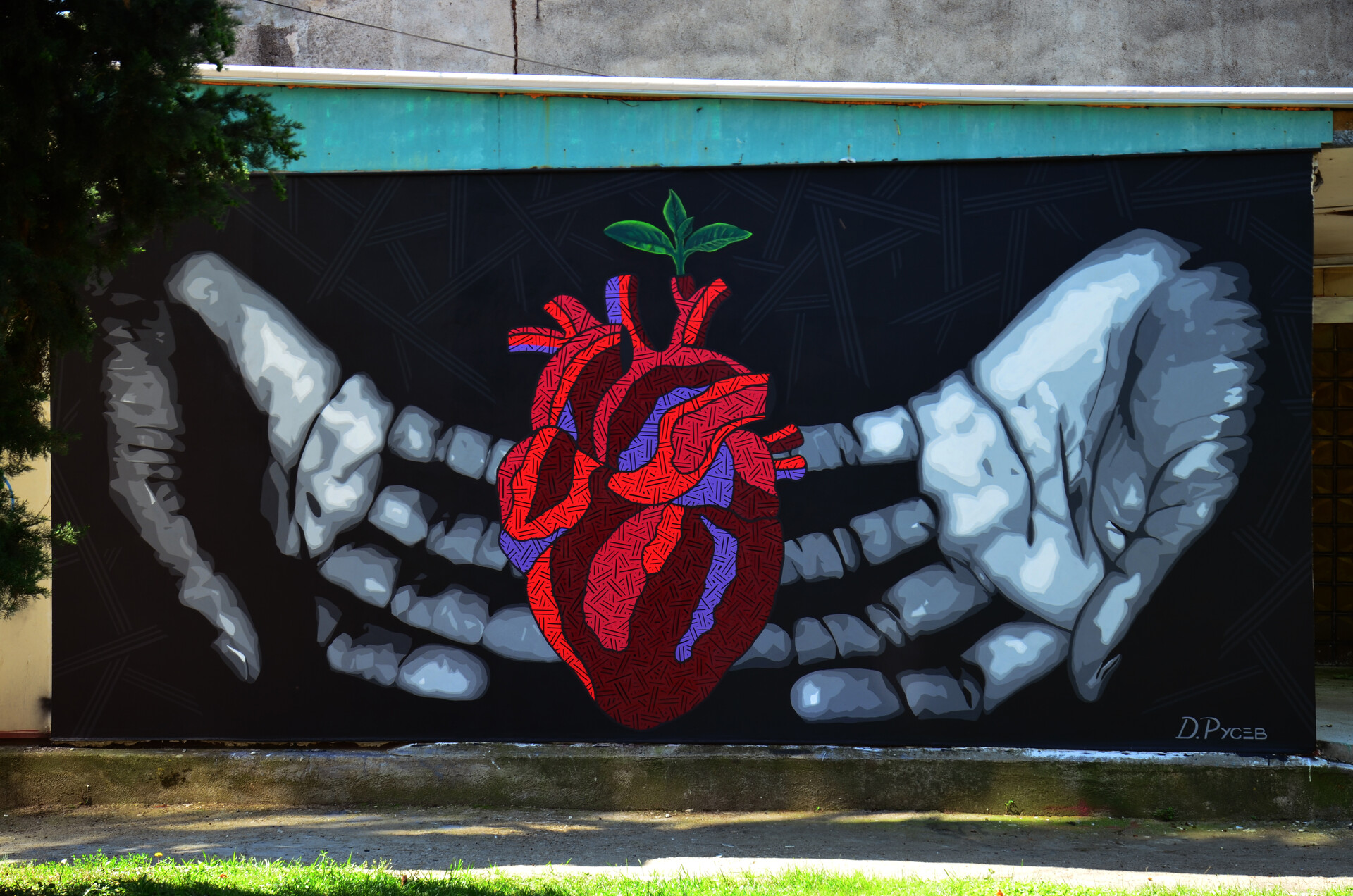 ArtStation - Mural Painting "The Life"