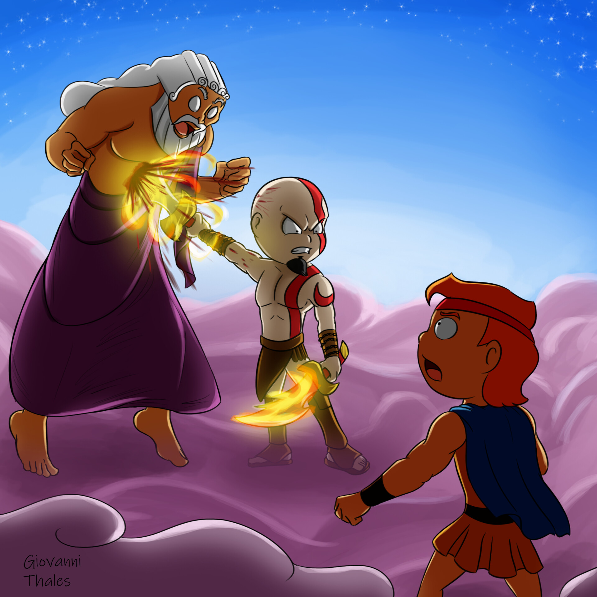 ArtStation - The death of Zeus