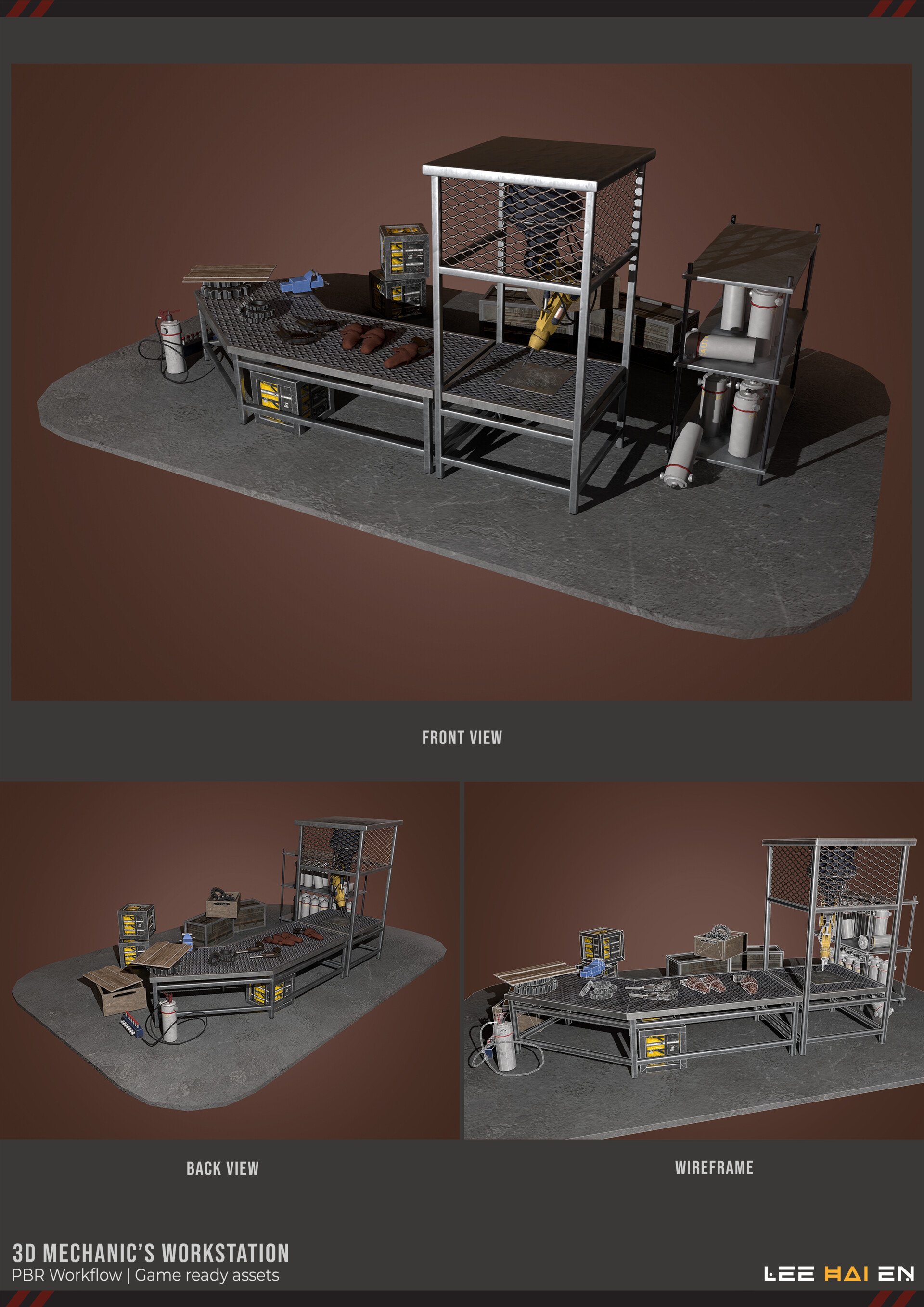 ArtStation - 3D Mechanic's Workstation