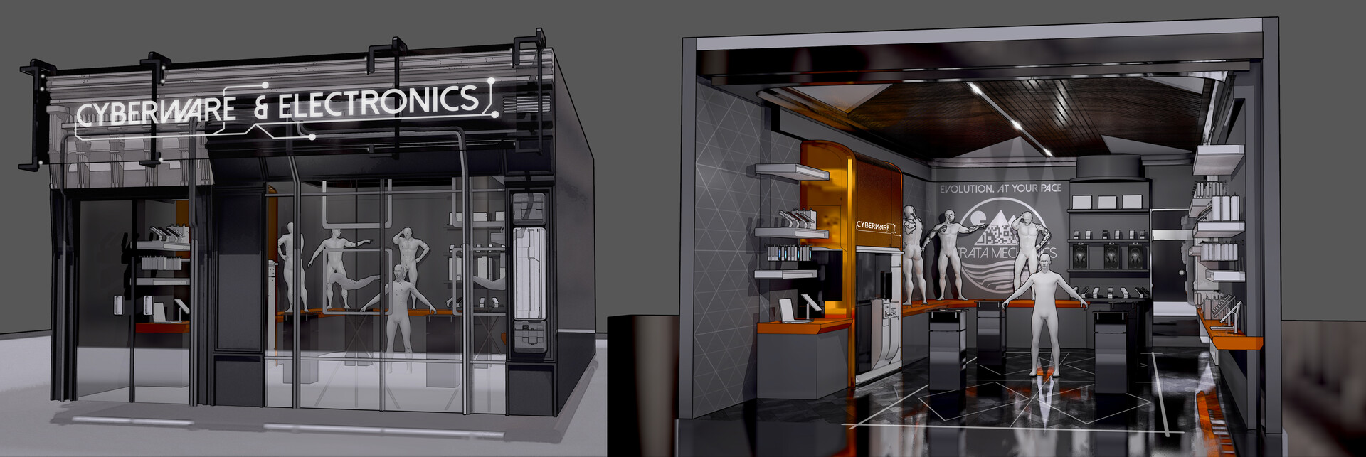 ArtStation - Store Front concept sketch