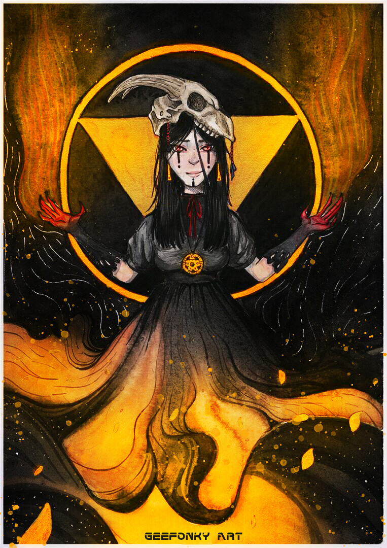 ArtStation - fire witch.