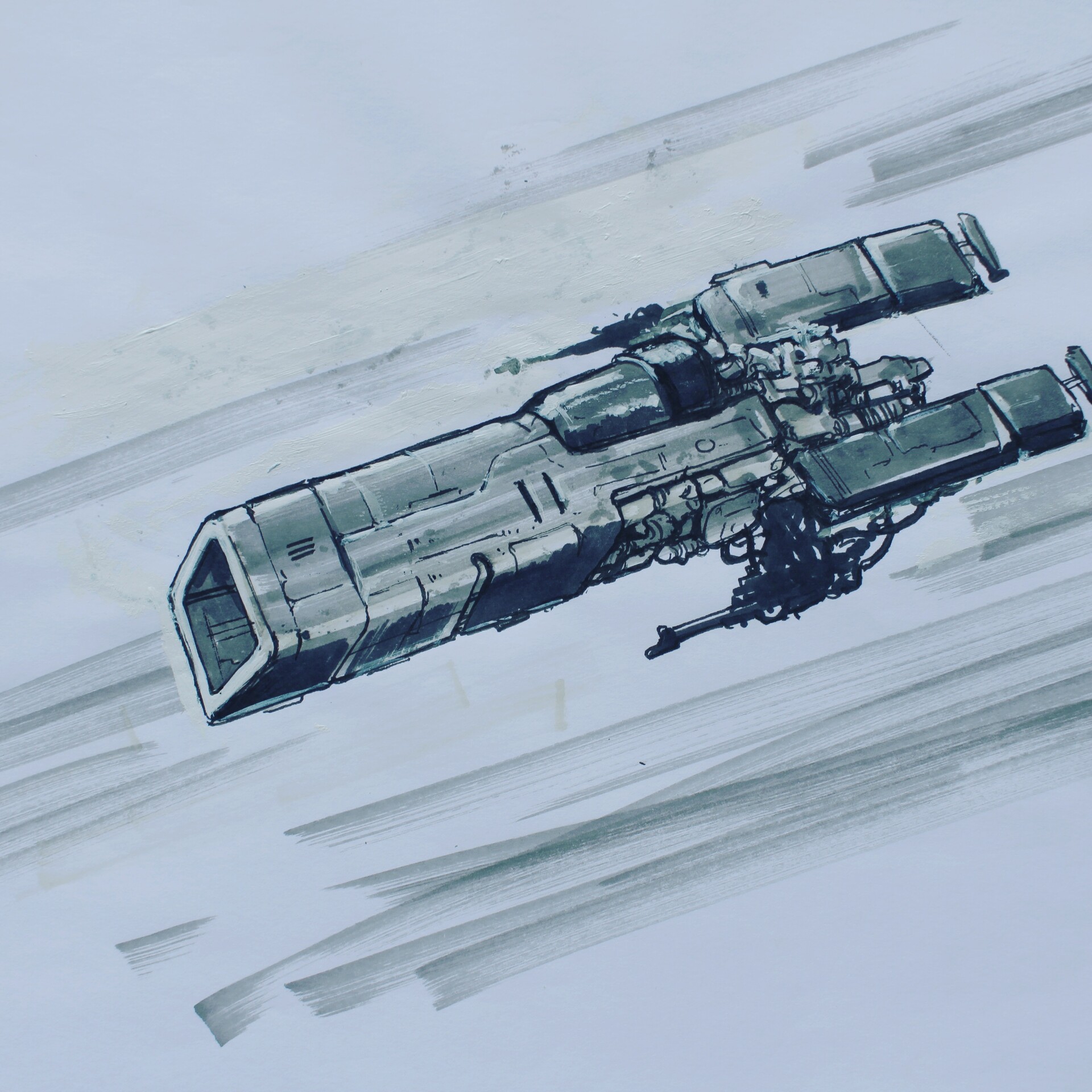 ArtStation - Planetary fleet ship