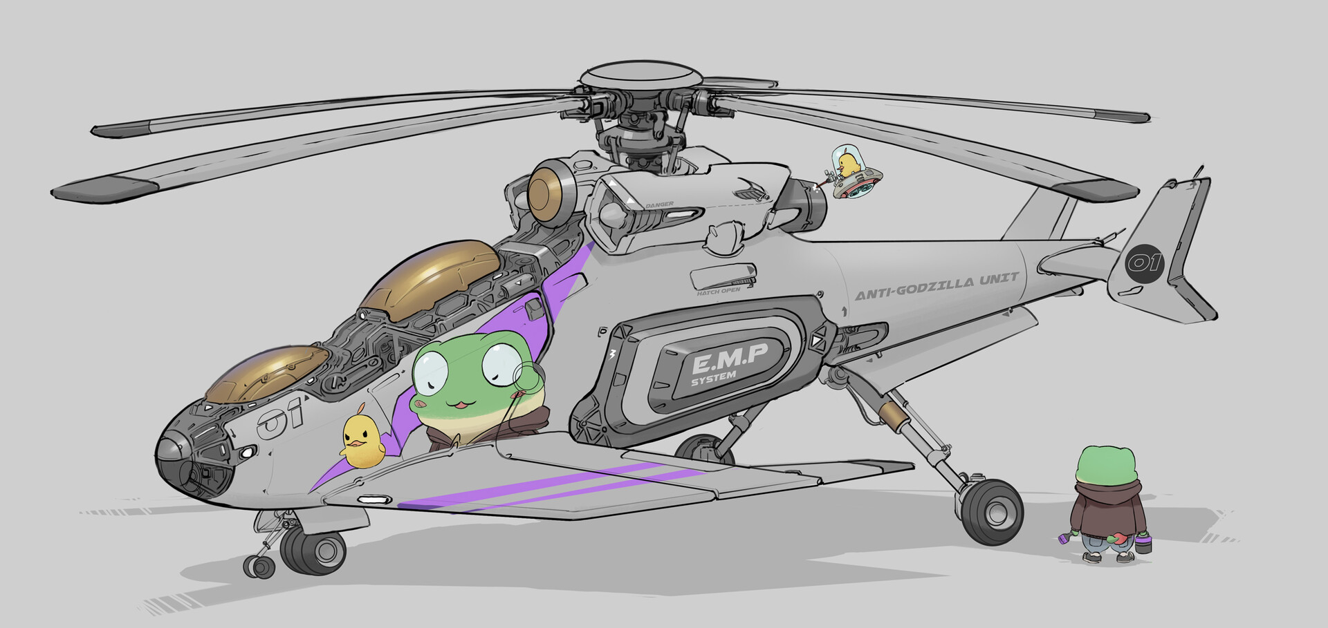 ArtStation - EMP helicopter