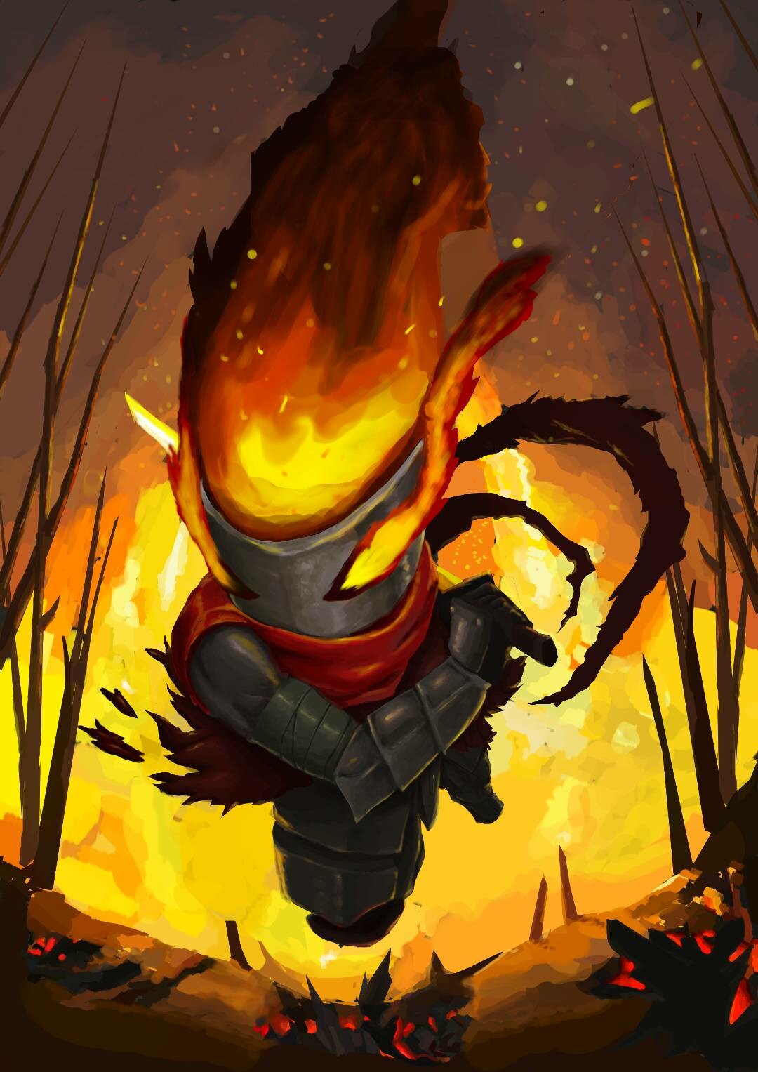 ArtStation - My OC from DemonSlayer: Fire Rage Anthrax