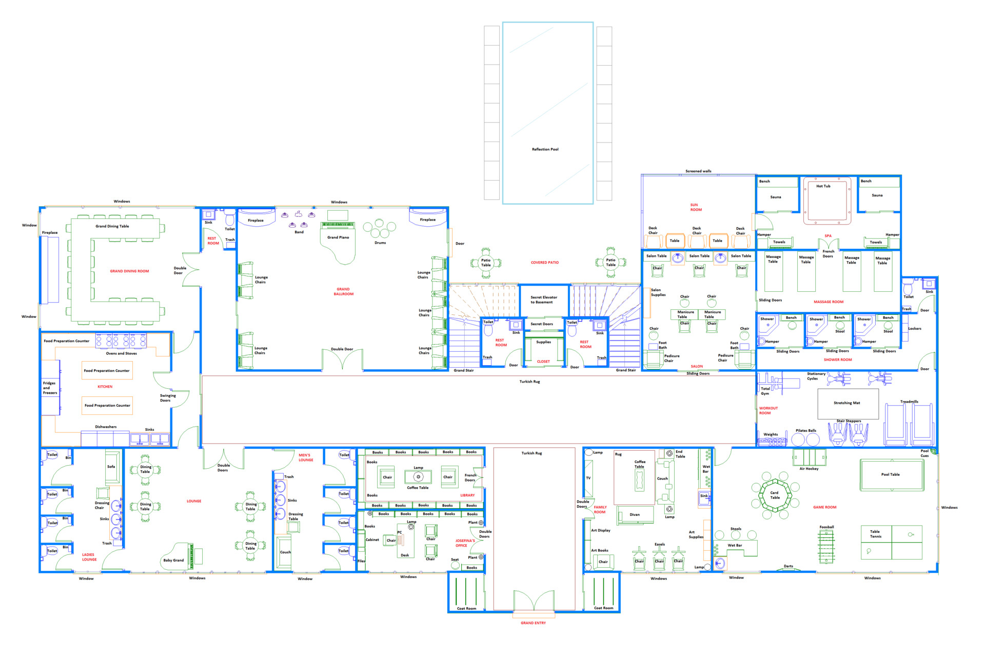 ArtStation - Mansion, Level One (Commission Piece)