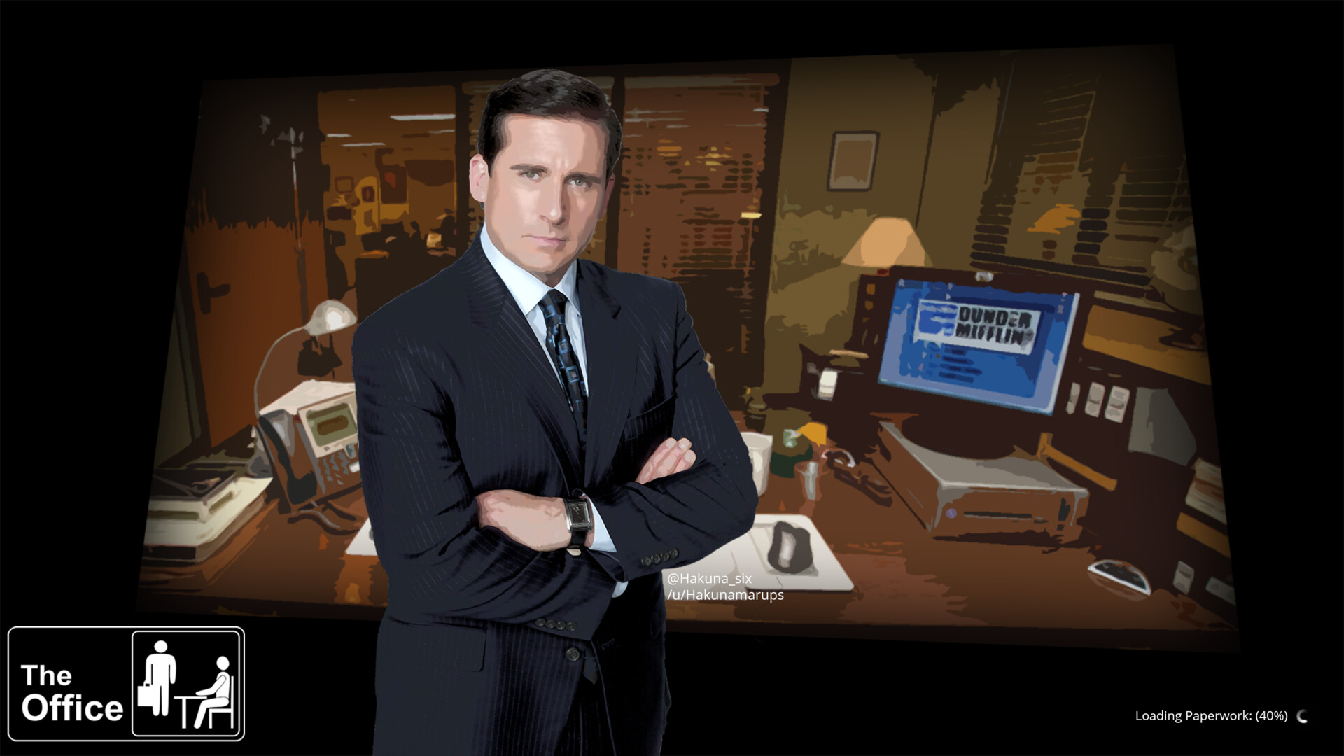 Hakuna Six - GTA The Office Loading Screens - Dwight + Michael