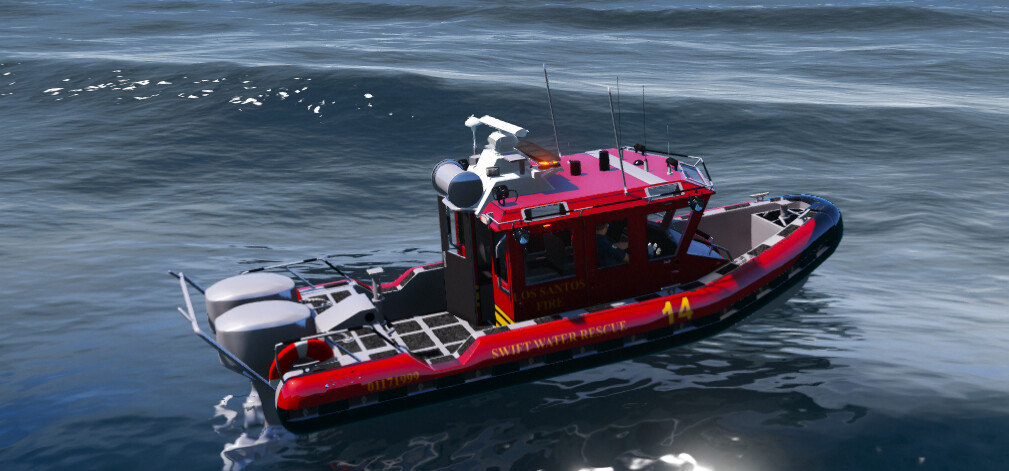 Chris C - GTA 5 Chevy Silverado & Rescue Boat