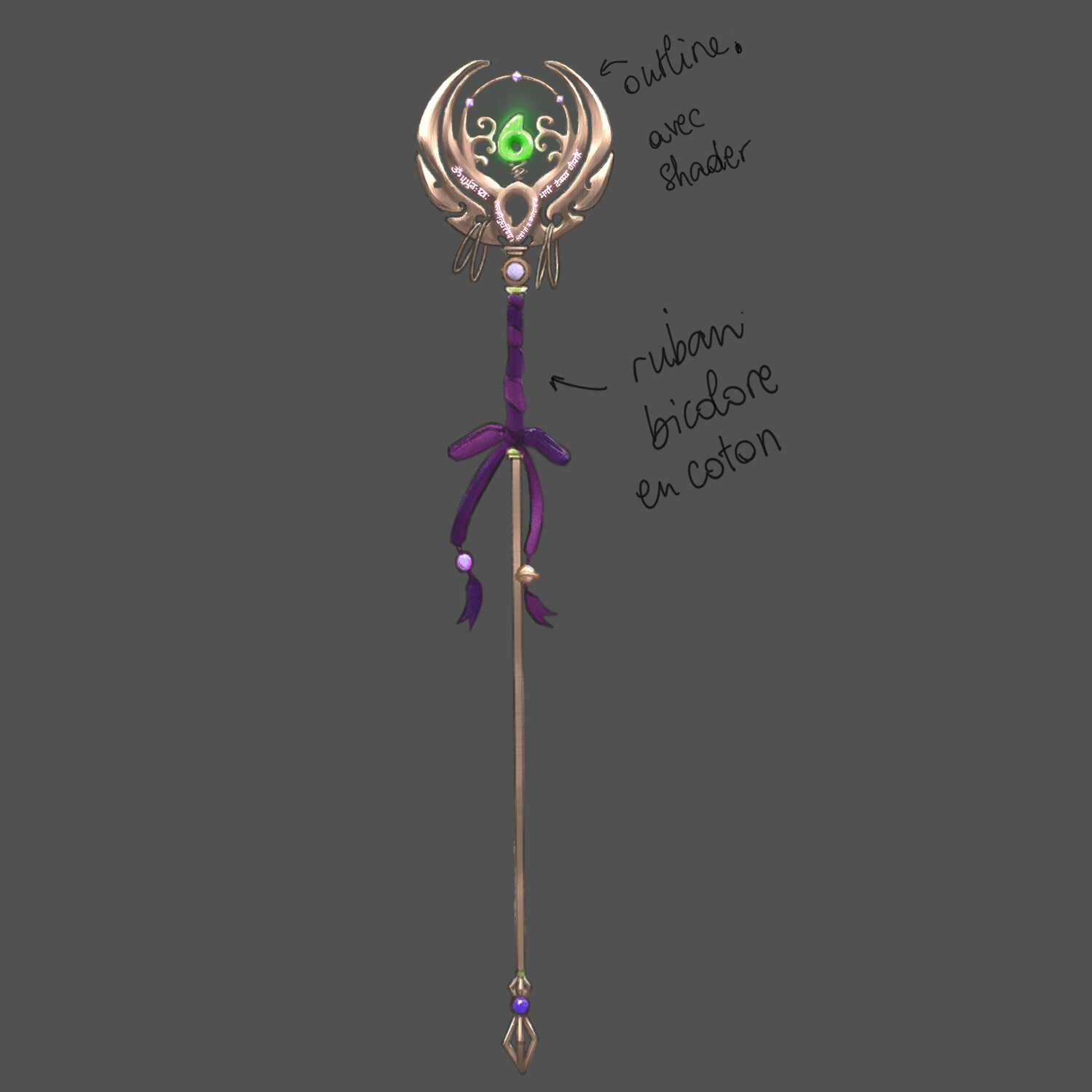 Kathy Huynh - Game stylized accessory : Maya Fey's Wand from Ace ...