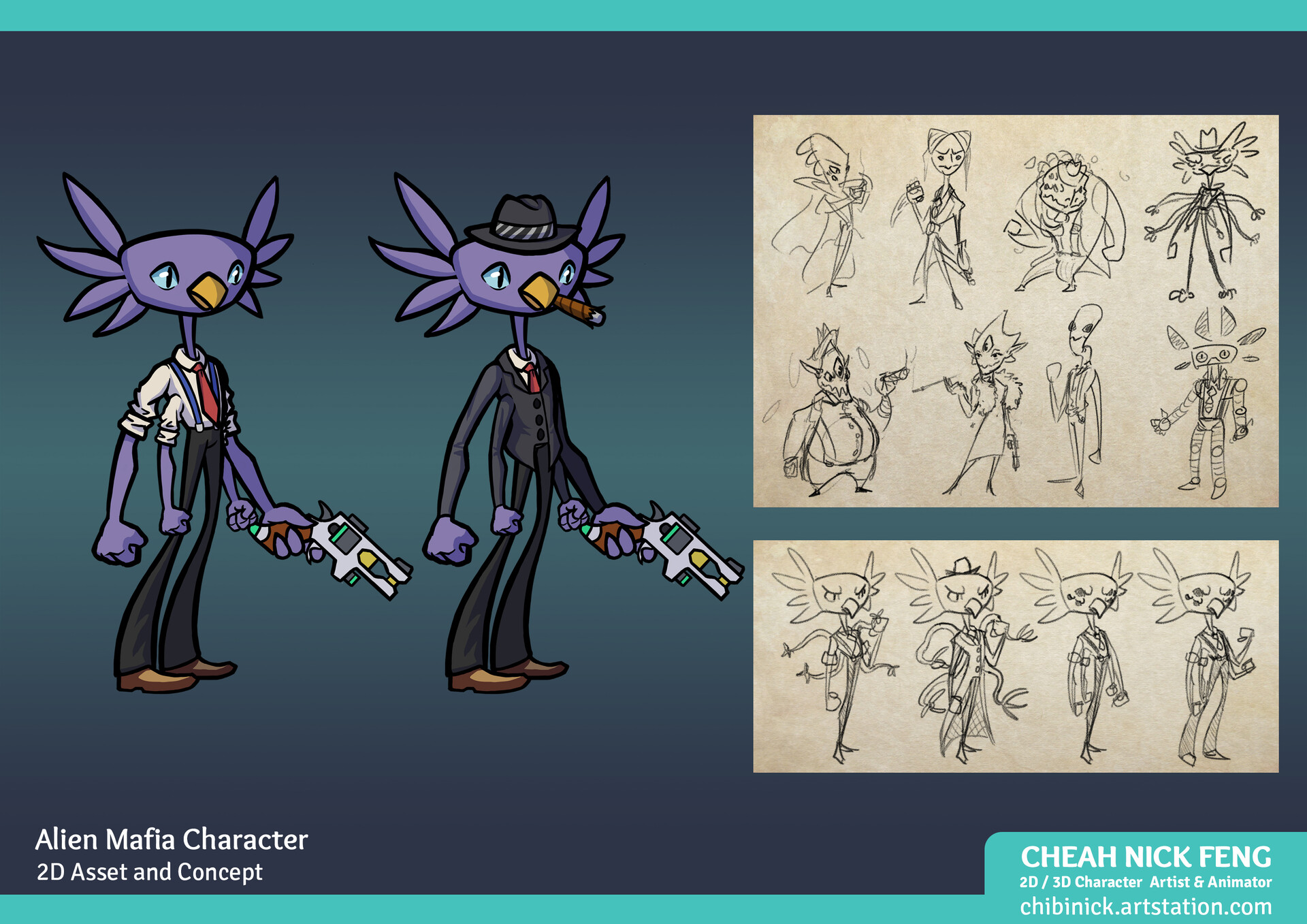 ArtStation - 2D Alien Character Asset