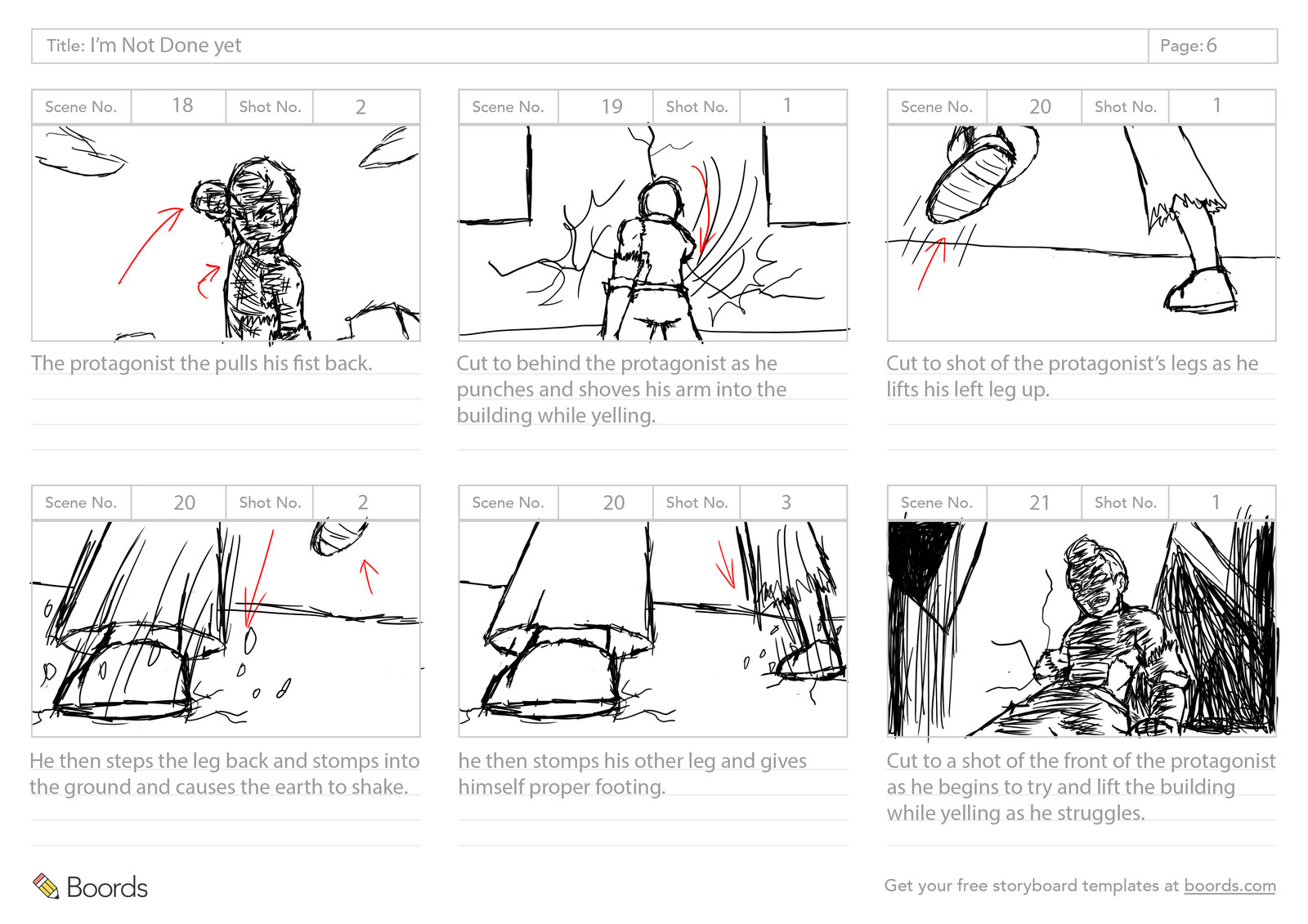 Jamal Dwyer - "Not Done Yet" Animation Storyboards