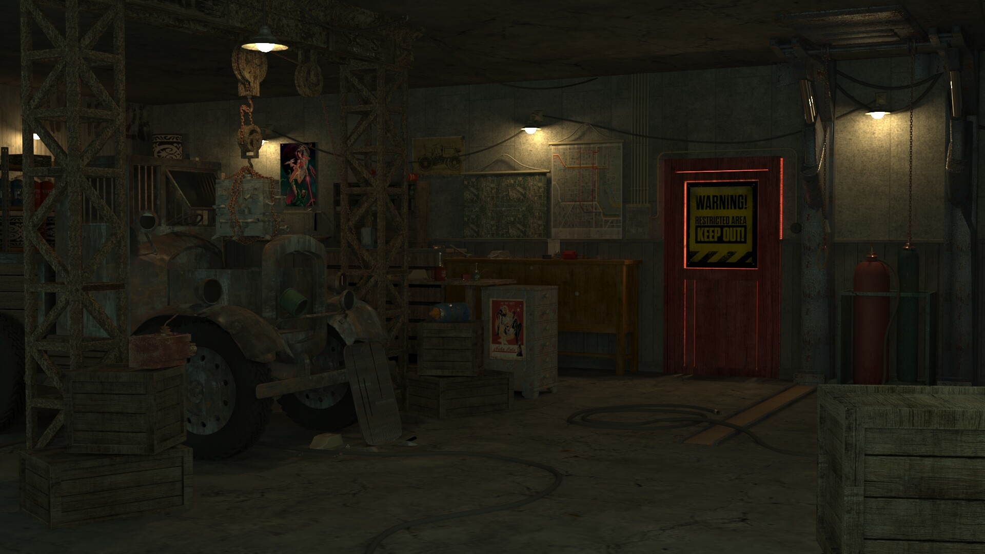 ArtStation - 3D Garage Environment