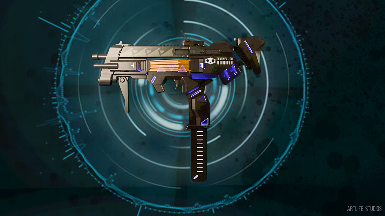 ArtStation - sentinel gun 3d model