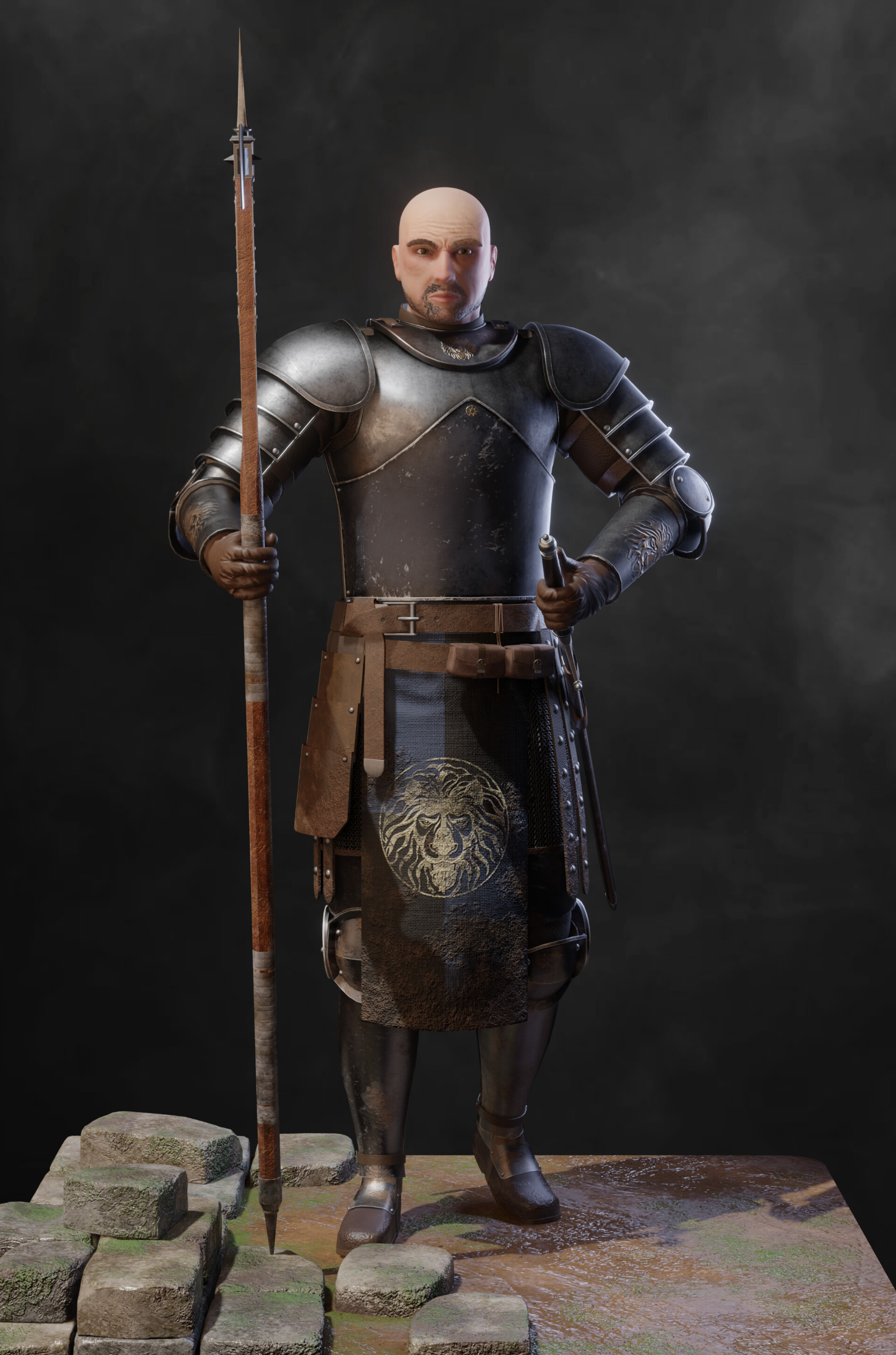 ArtStation - On guard foot soldier