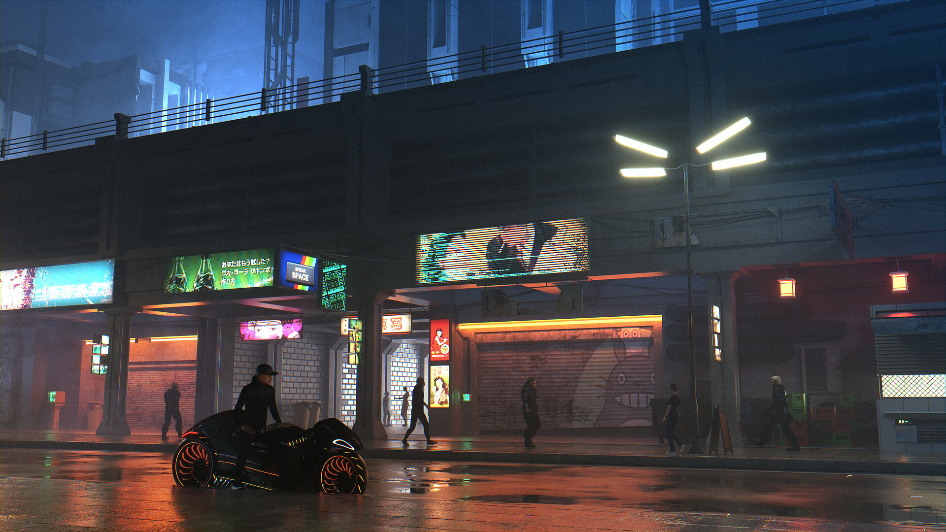 ArtStation - Cyberpunk street