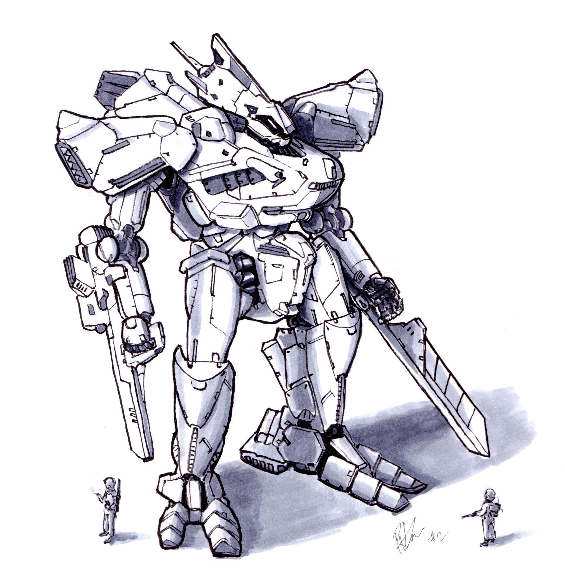 ArtStation - Multi-role Medium Assault Mech