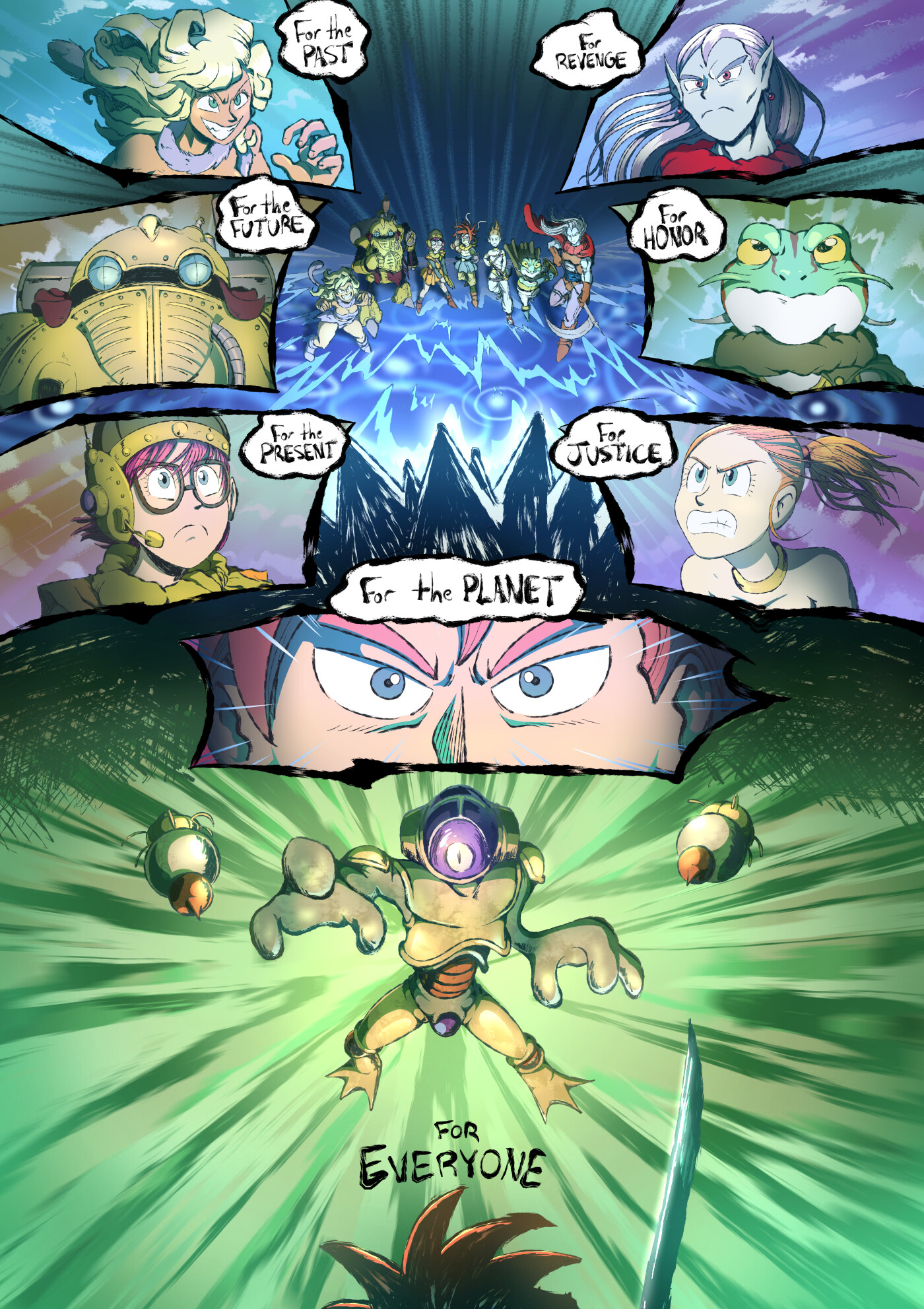 ArtStation - Chrono Trigger Final Boss Scene