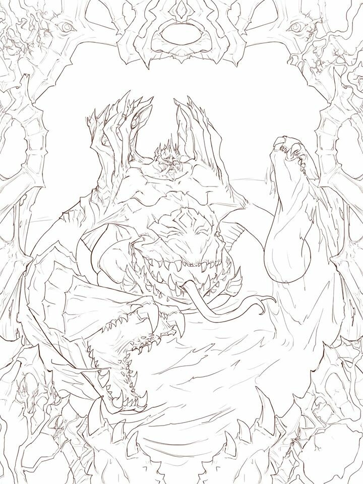 gluttony coloring pages