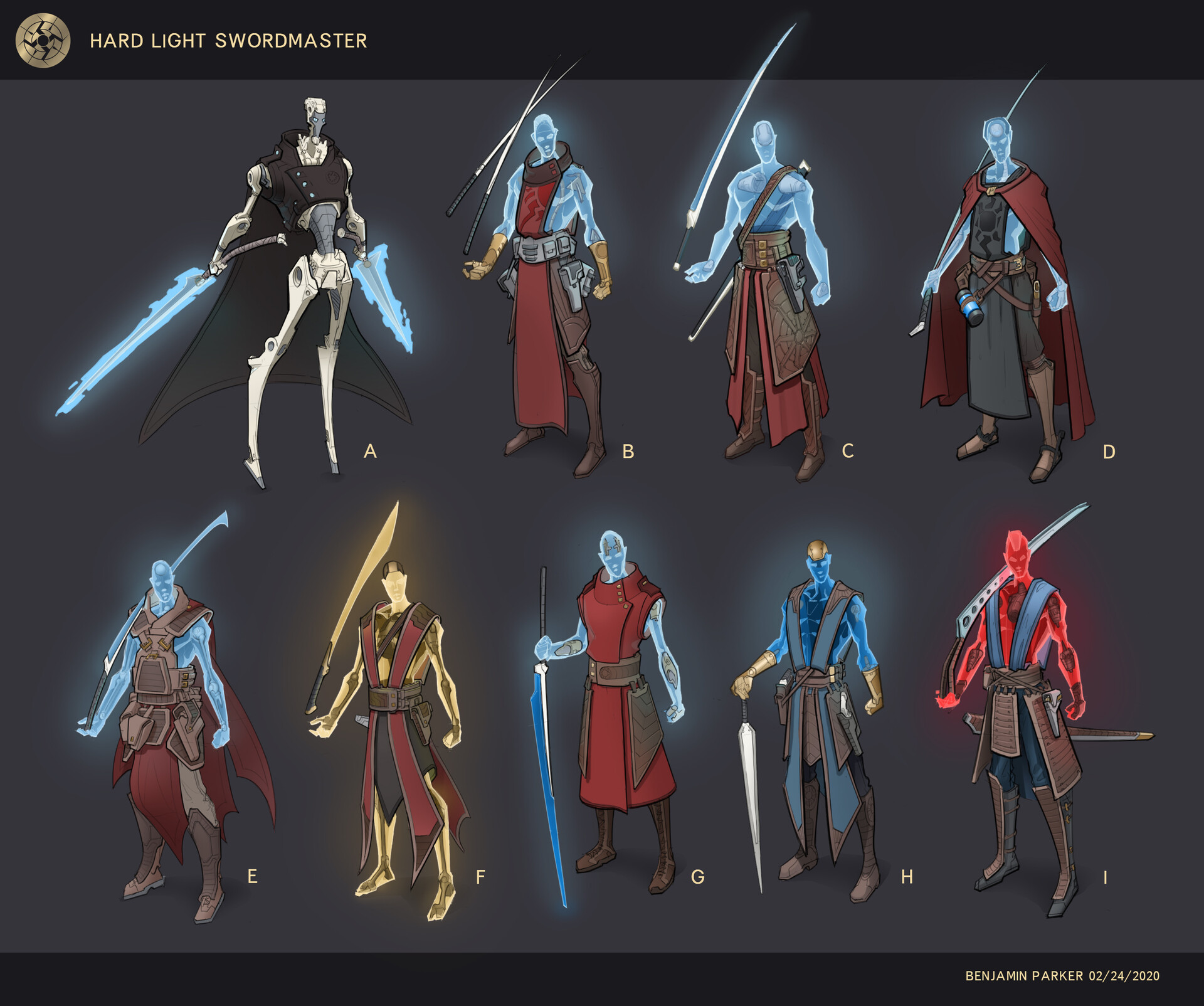 ArtStation - Hard Light Swordmaster Thumbs