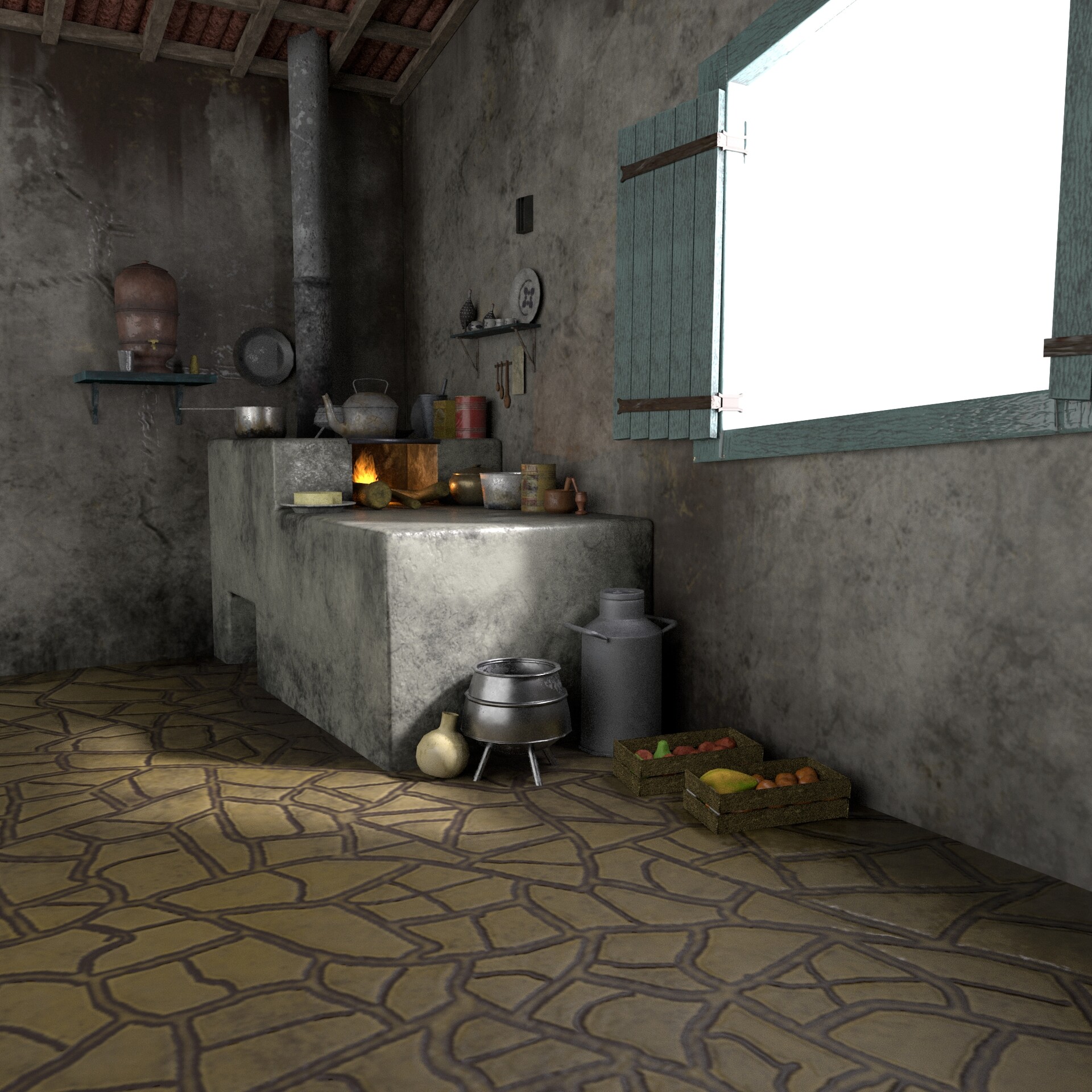 ArtStation - Concept "kitchen