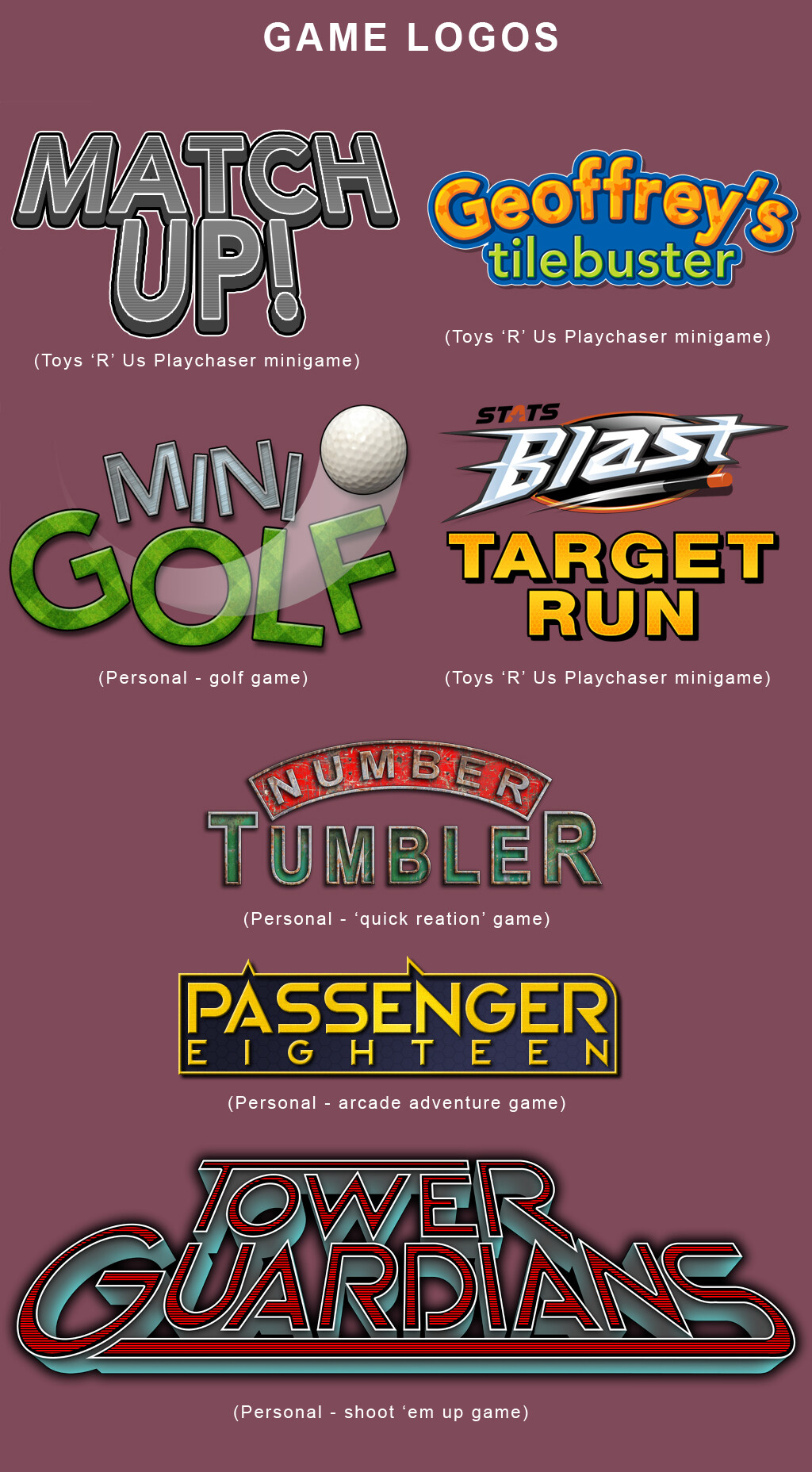 ArtStation - Game Logo Selection