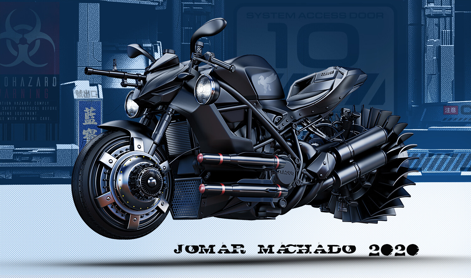 ArtStation - Cyber Black Bikes. Which one?...