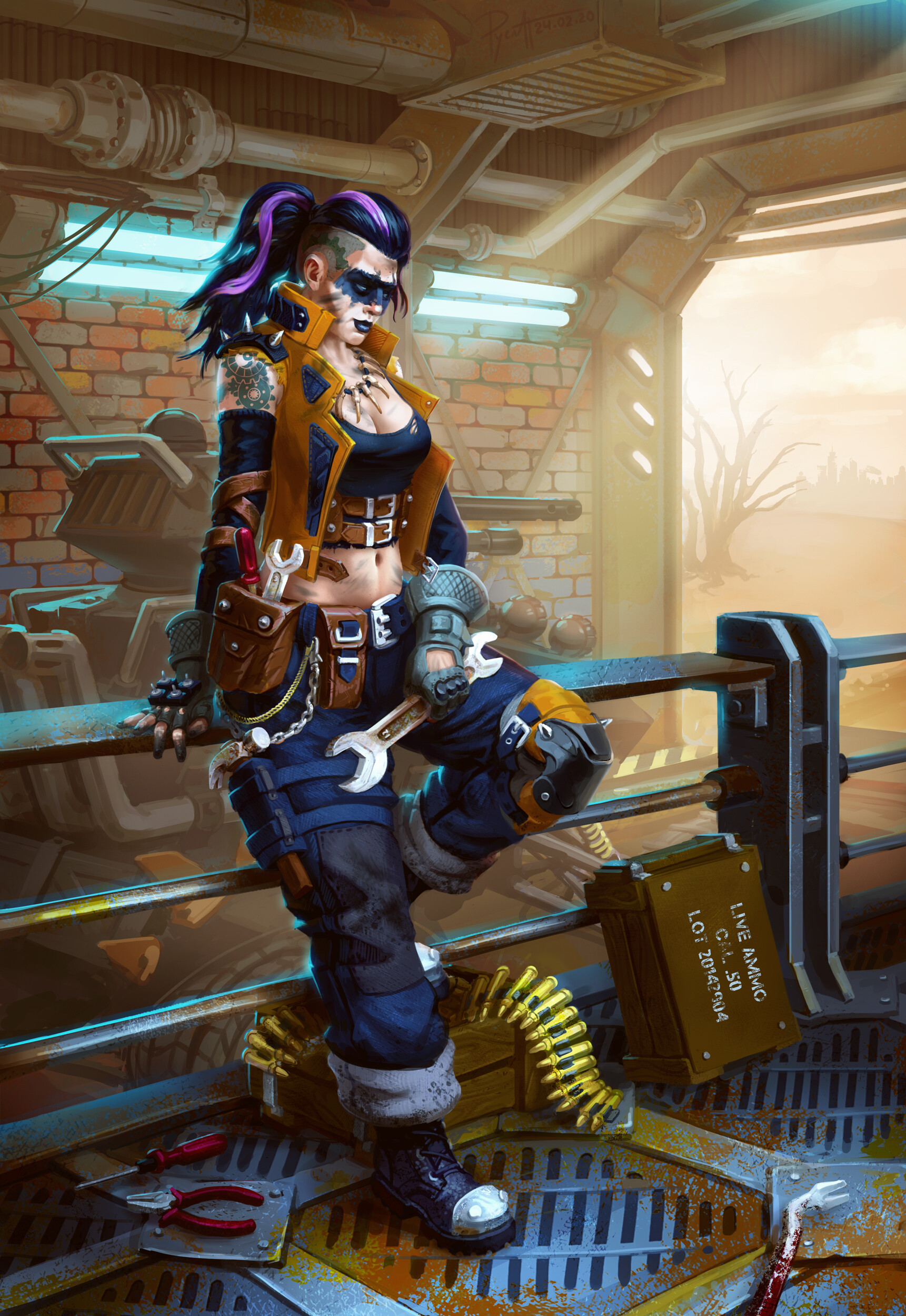 ArtStation - Girl mechanic