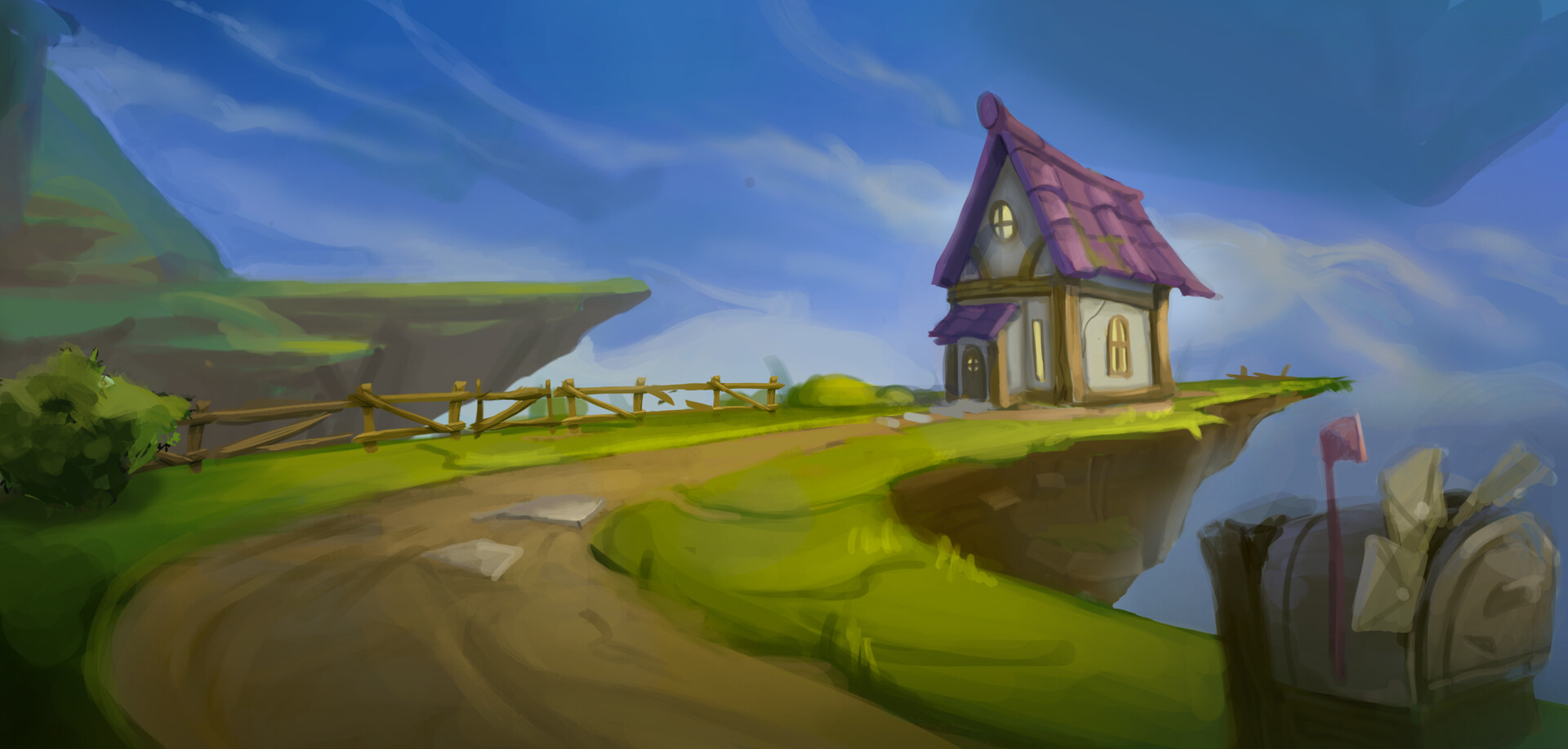 ArtStation - Cliffside House