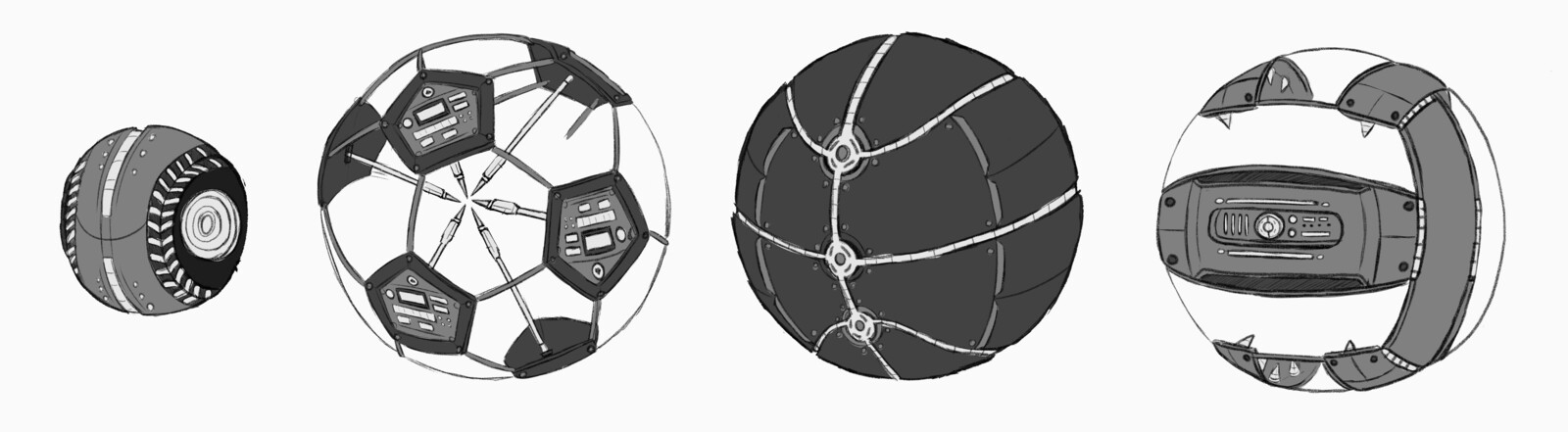 Jessica Fazzalore - Sci Fi/Robotic - Sports Ball Prop Designs