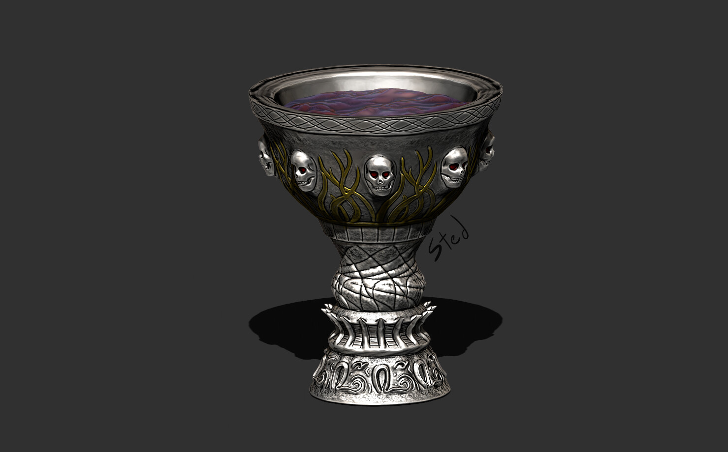 ArtStation - Skull Chalice