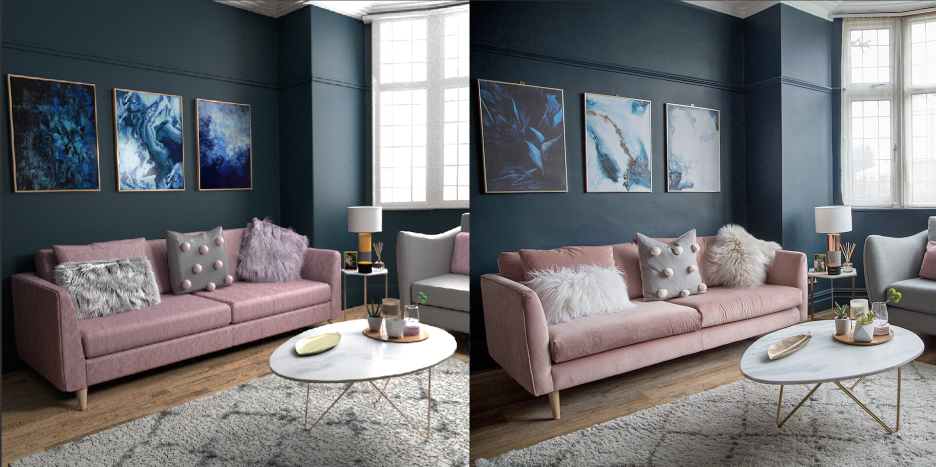 ArtStation - Living Room render vs reference