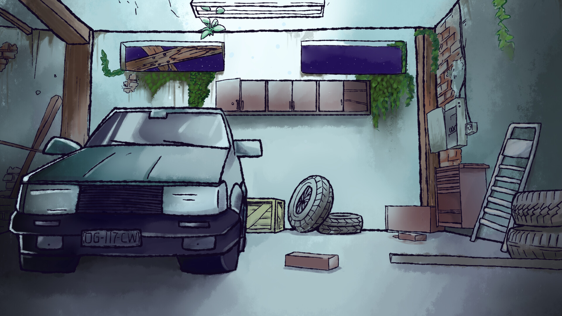 ArtStation - Garage CCC Background