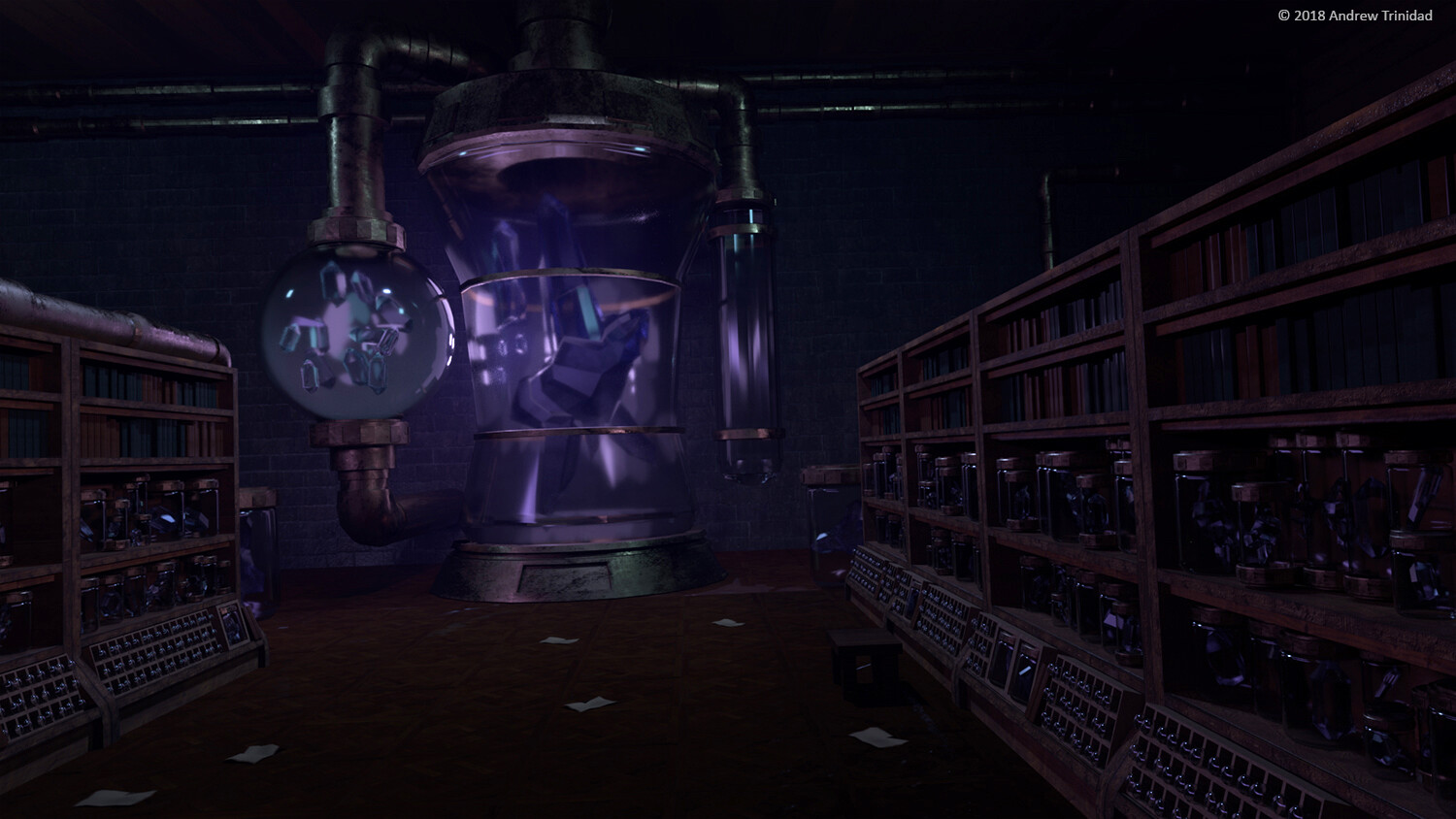 ArtStation - 3D Environment - Underground Lab