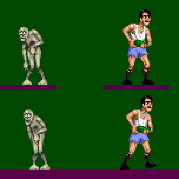 ArtStation - Zombie and Hero Walk Cycles (8 Frames)