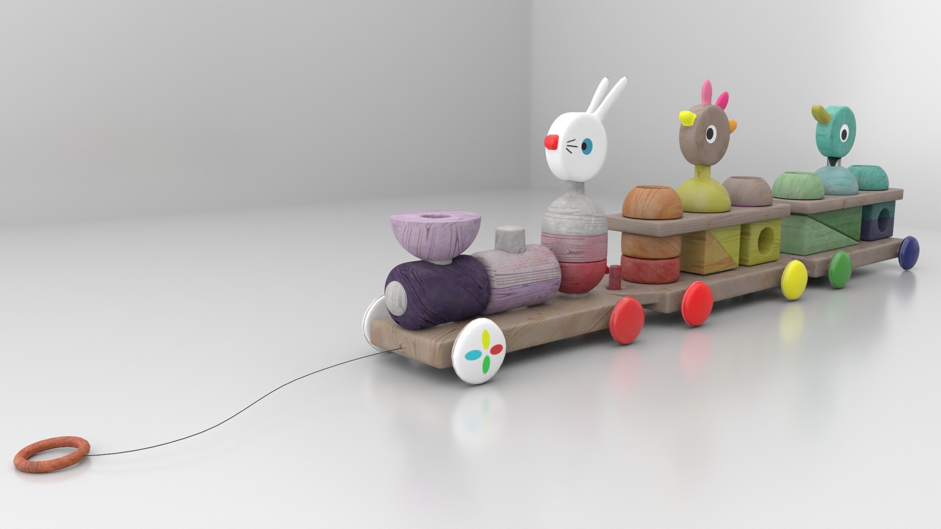 ArtStation - Wooden Train