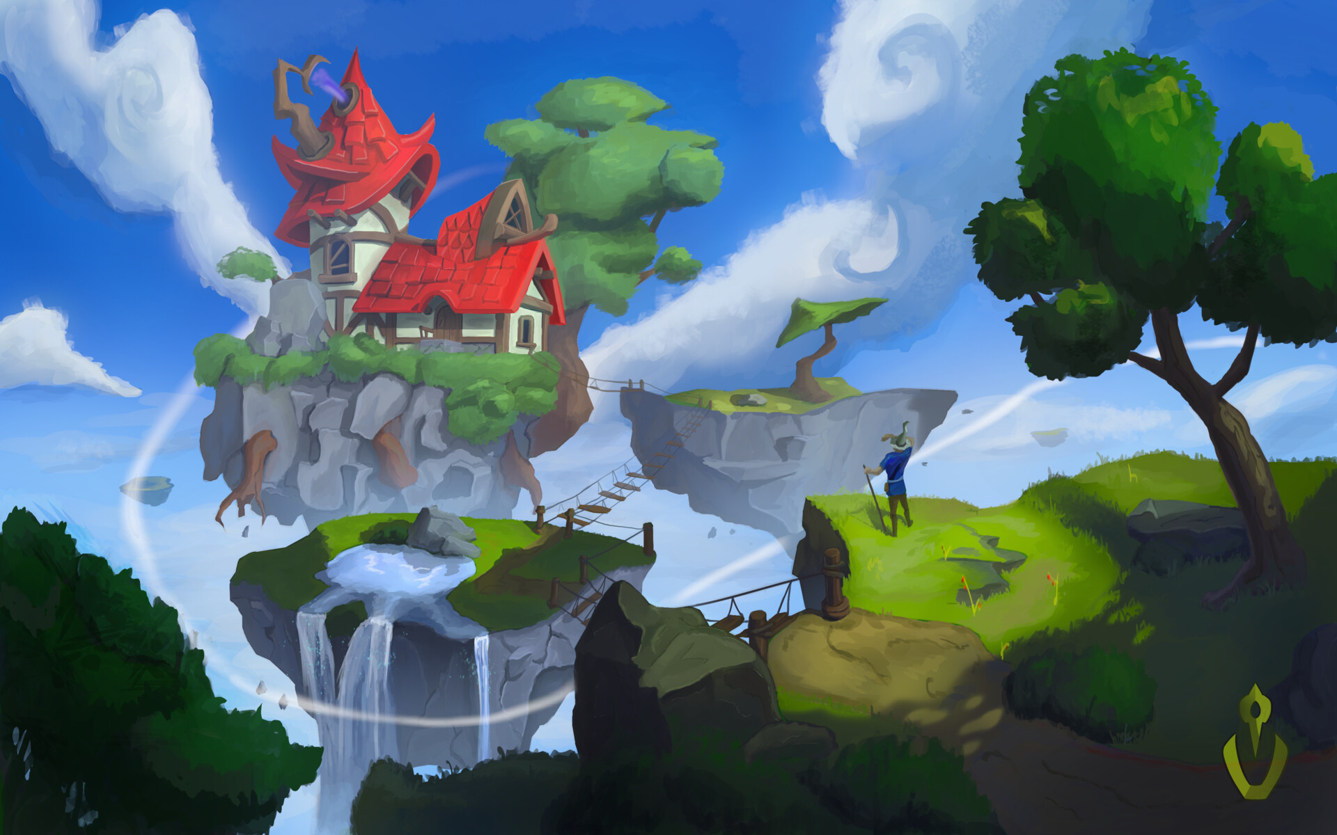 ArtStation - Soaring islands