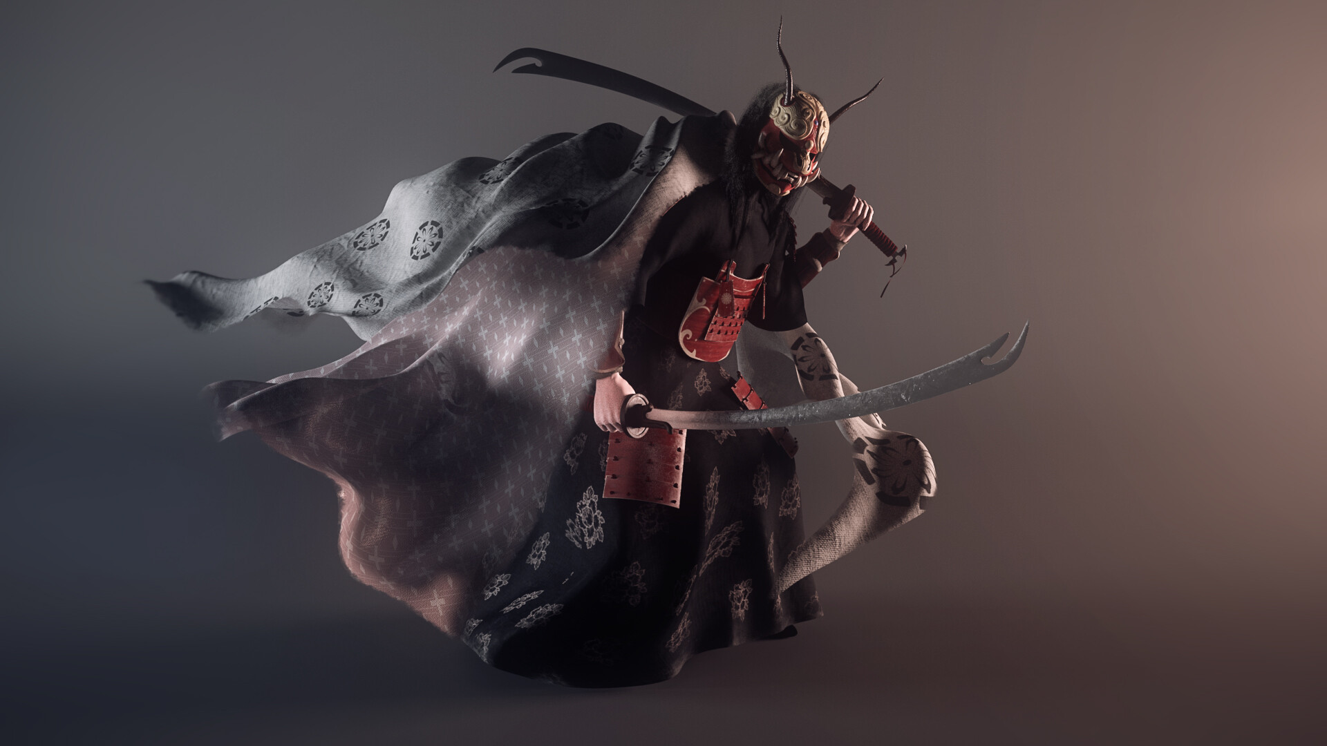 ArtStation - Oni Samurai