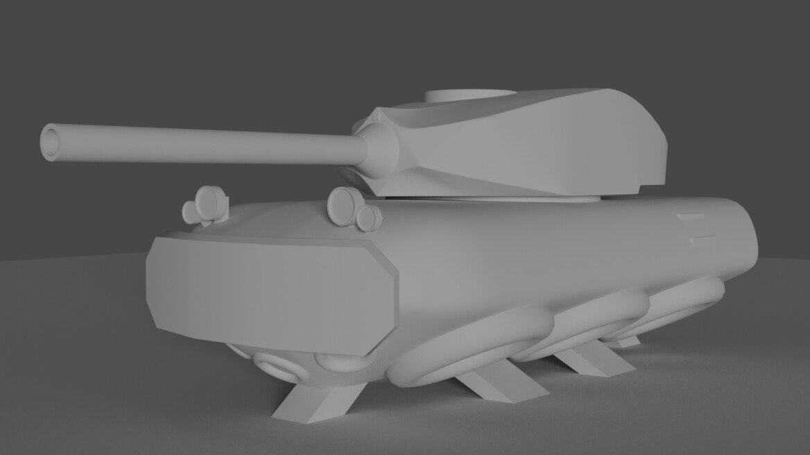 futuristic hover tank