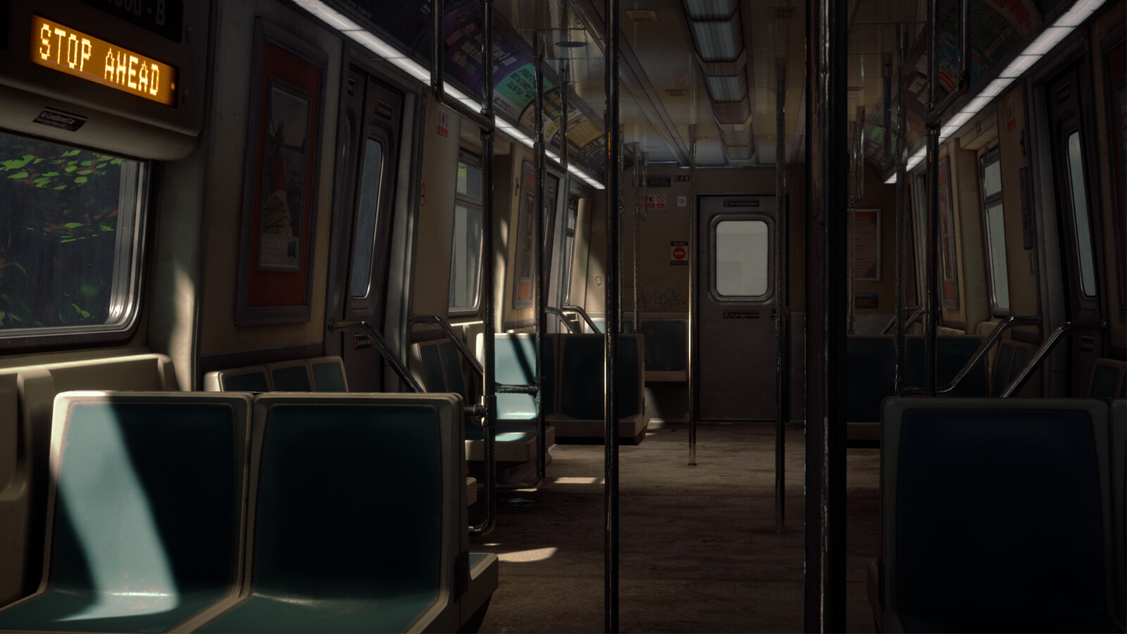 Clara Perrissol - City Subway Train Lighting Iterations