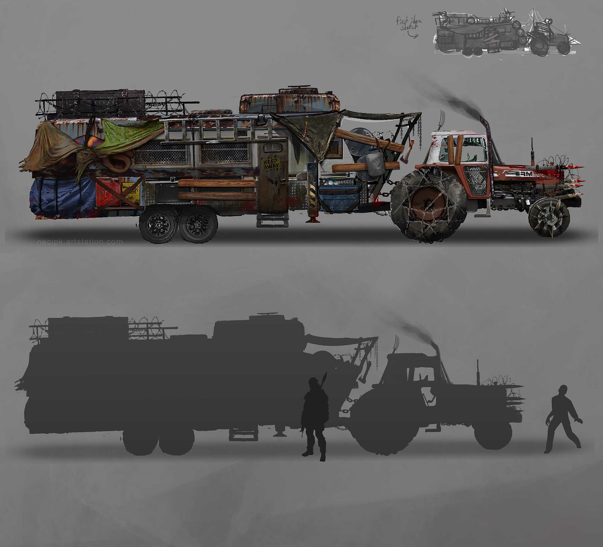 ArtStation - Survivors Tractor Concept Design