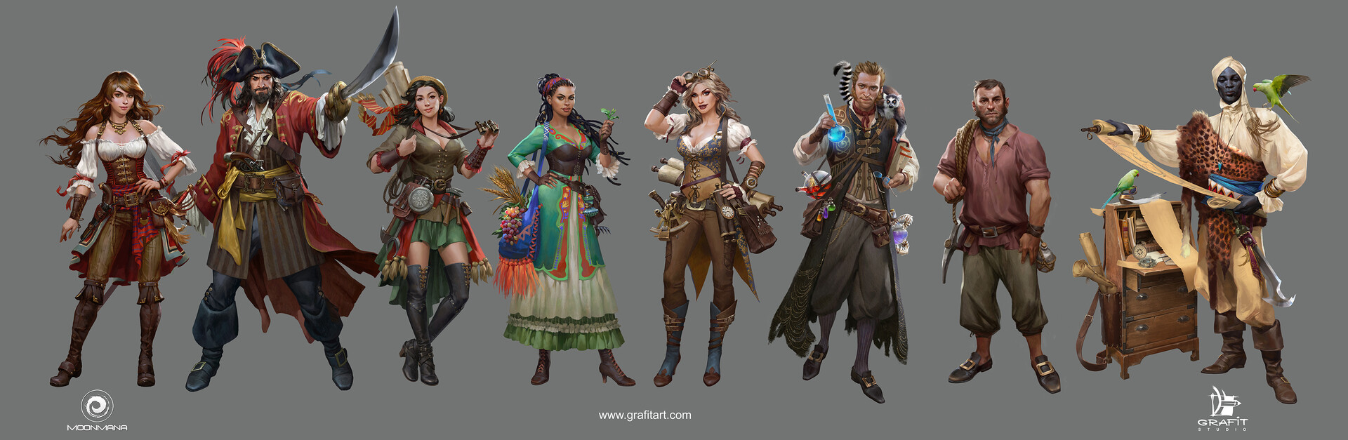 ArtStation - Ultimate pirates npc art