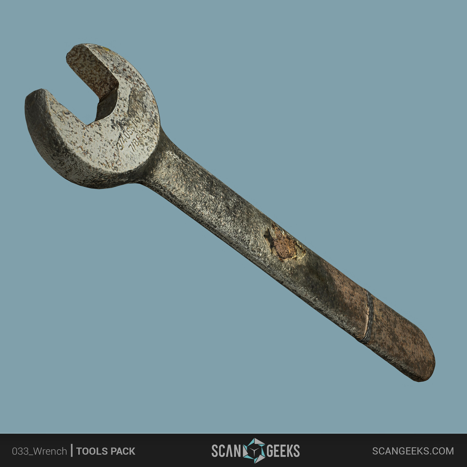 Scan Geeks - Wrench - Photogrammetry Asset 3D PhotoScan