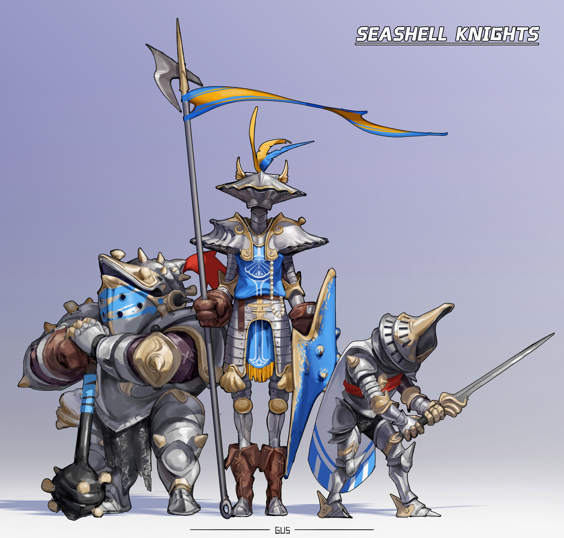 ArtStation - Seashell knights