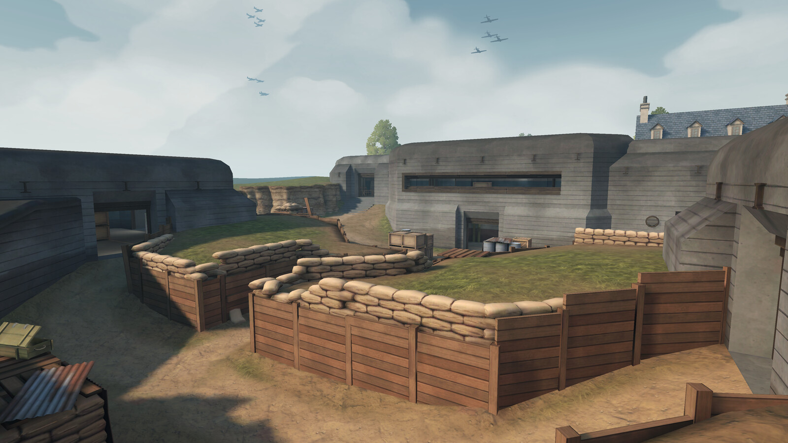 Andrey Makeev - Content for maps. Low poly, Mobile | Frontline Guard: WW2