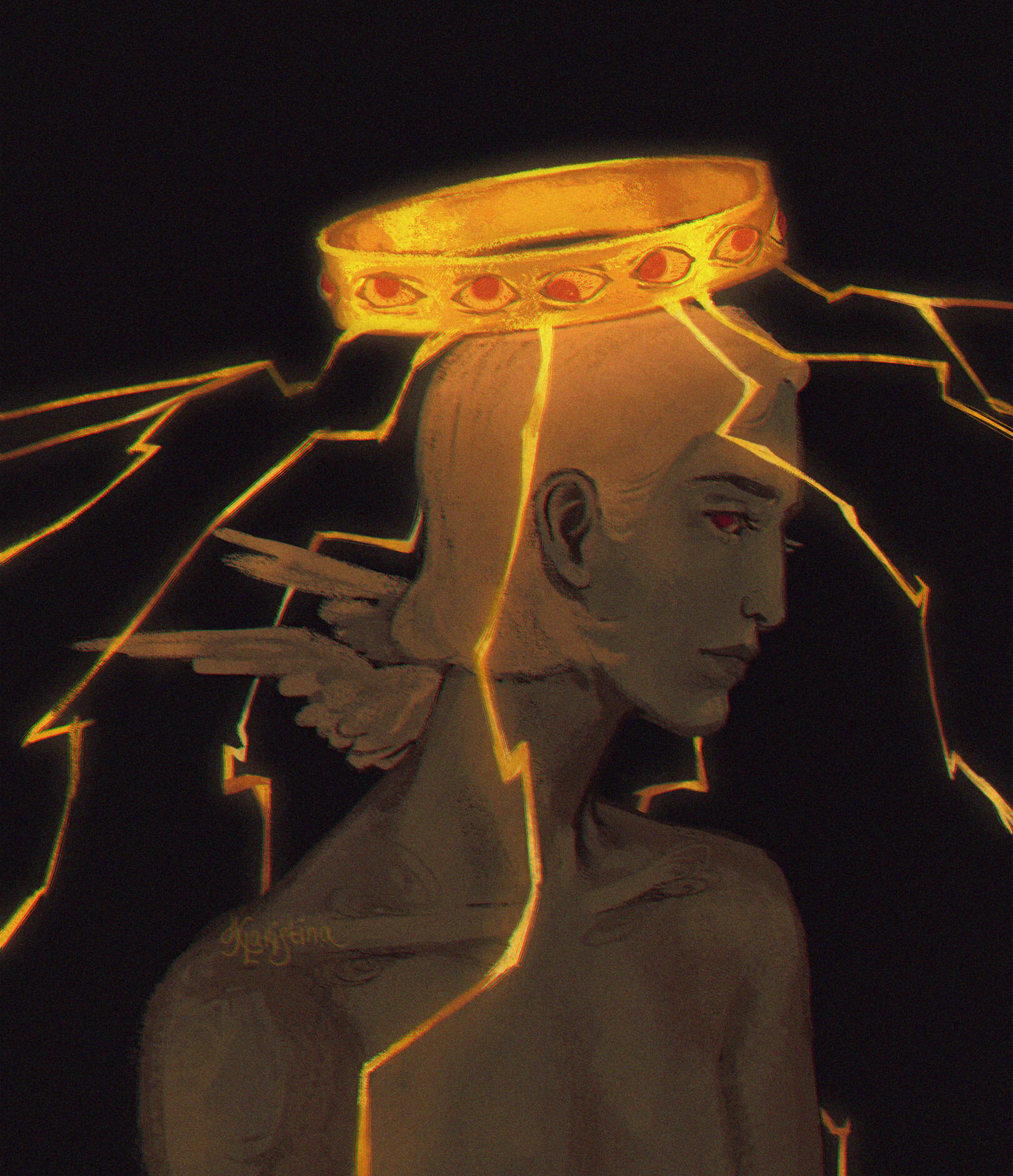 Golden Angel by Polina Mirzam : r/ImaginaryAngels