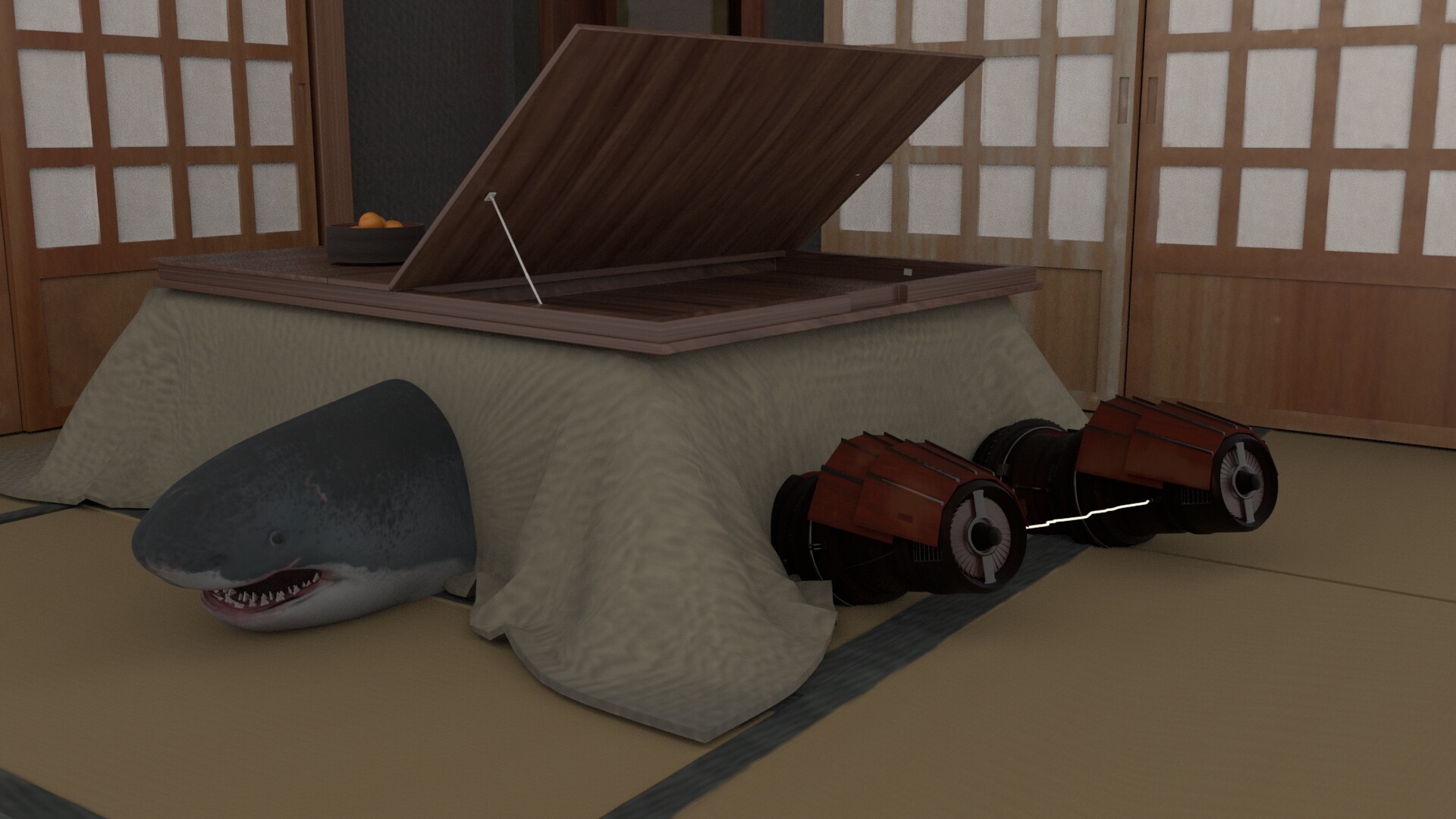 Abigail Makoto Wilson - Kotatsu Scene - University Project