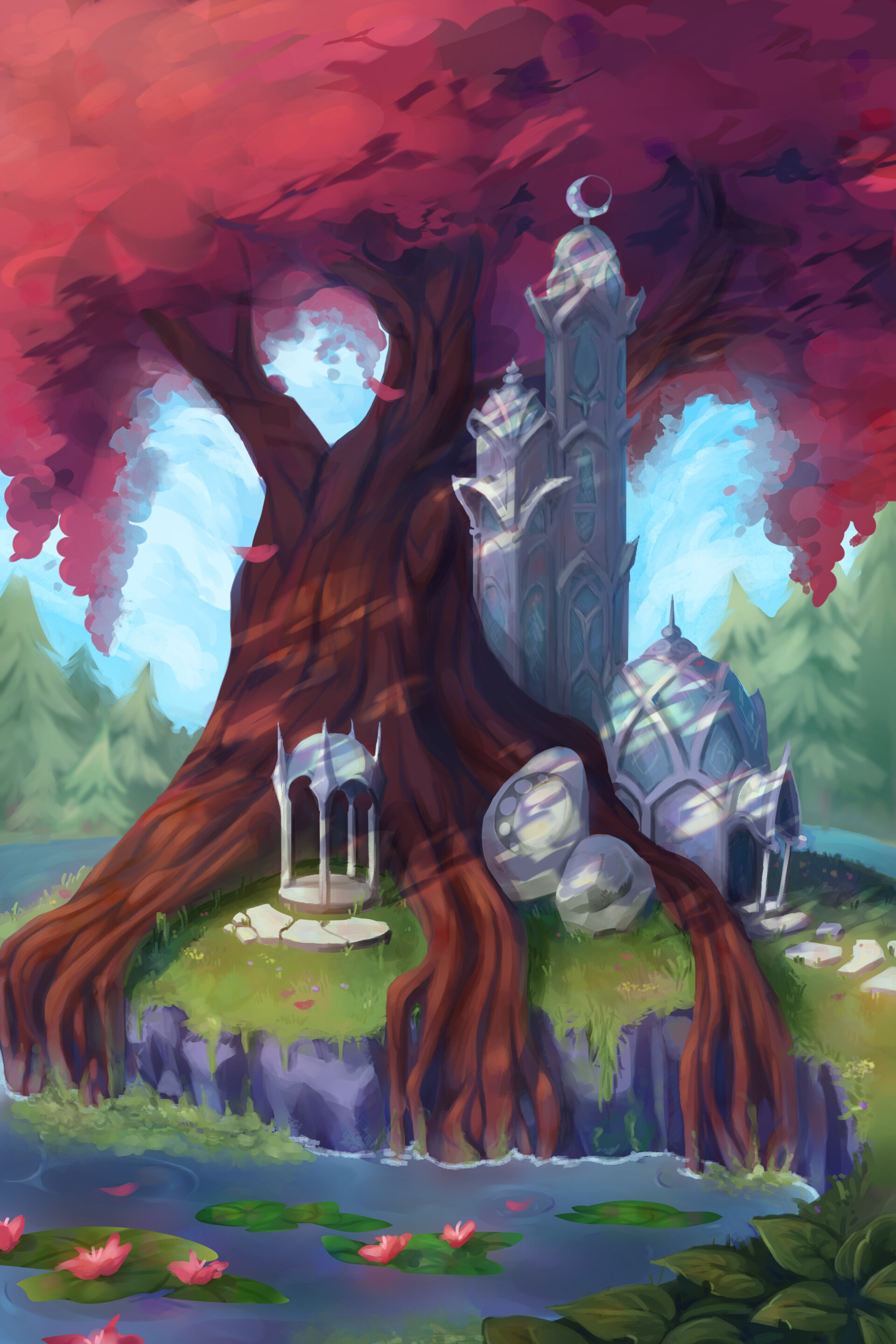 ArtStation - Elven Shrine