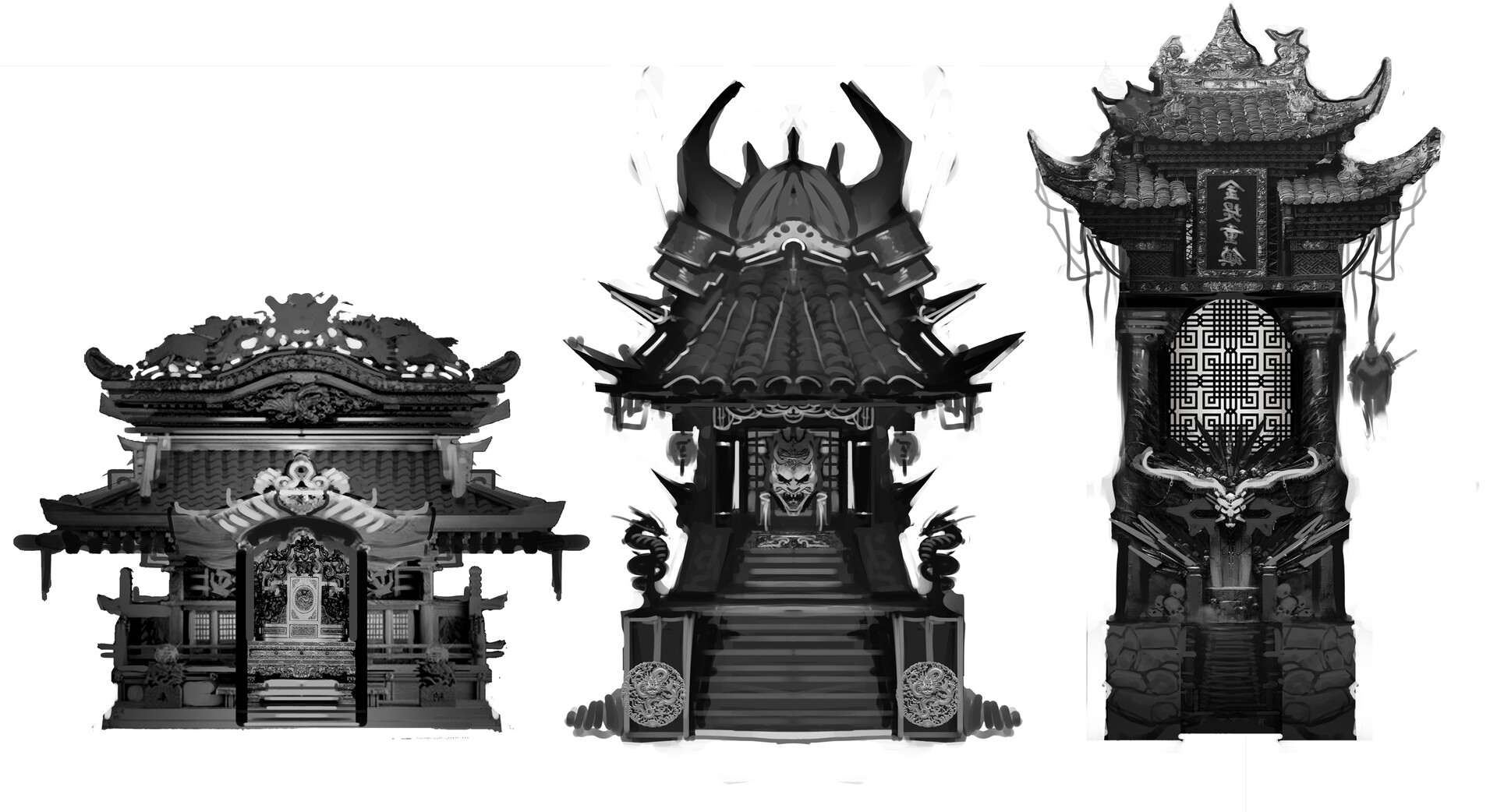 ArtStation - Japanese Demon Temple